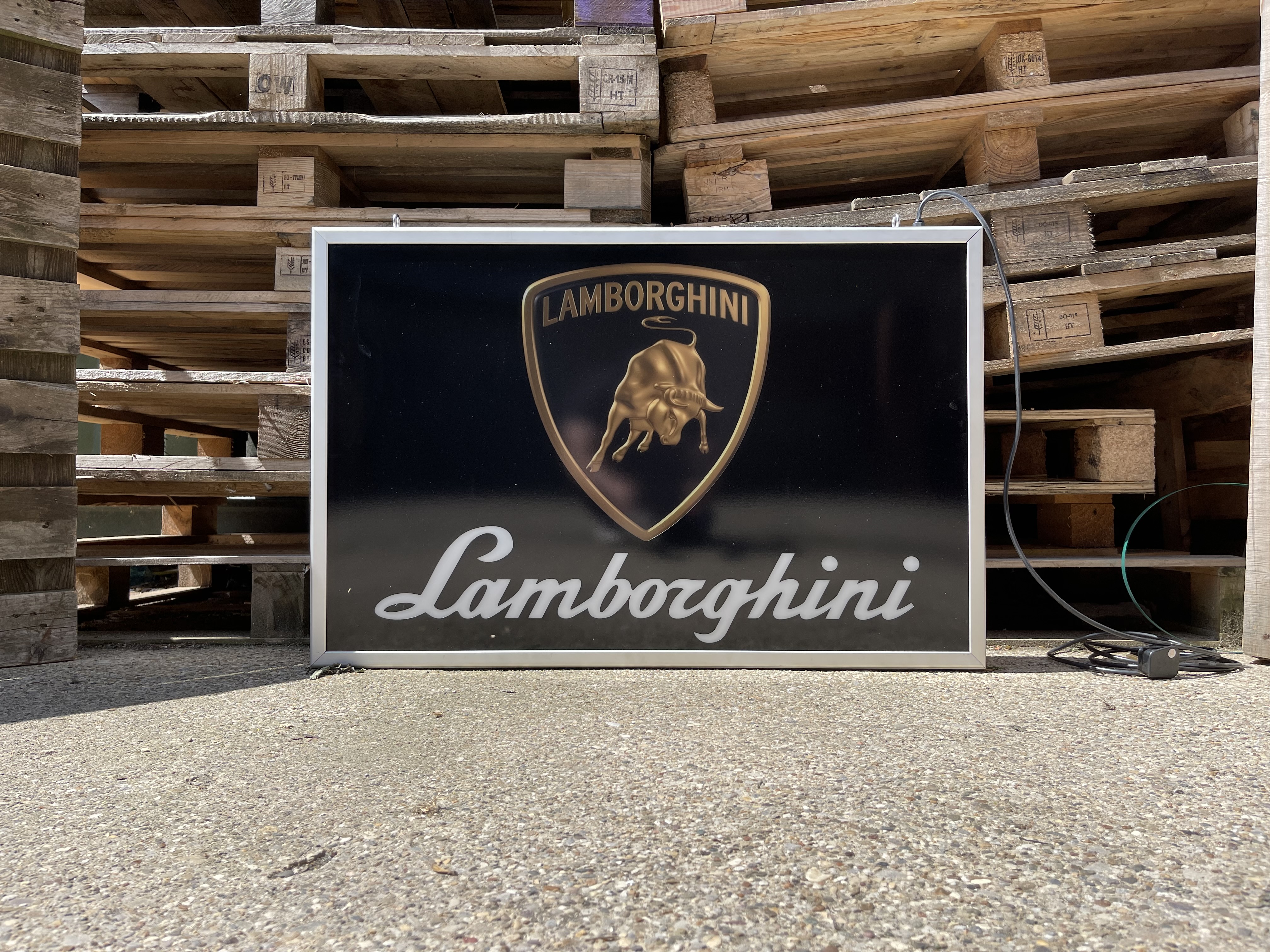 LAMBORGHINI DOUBLE SIDED ILLUMINATED SIGN