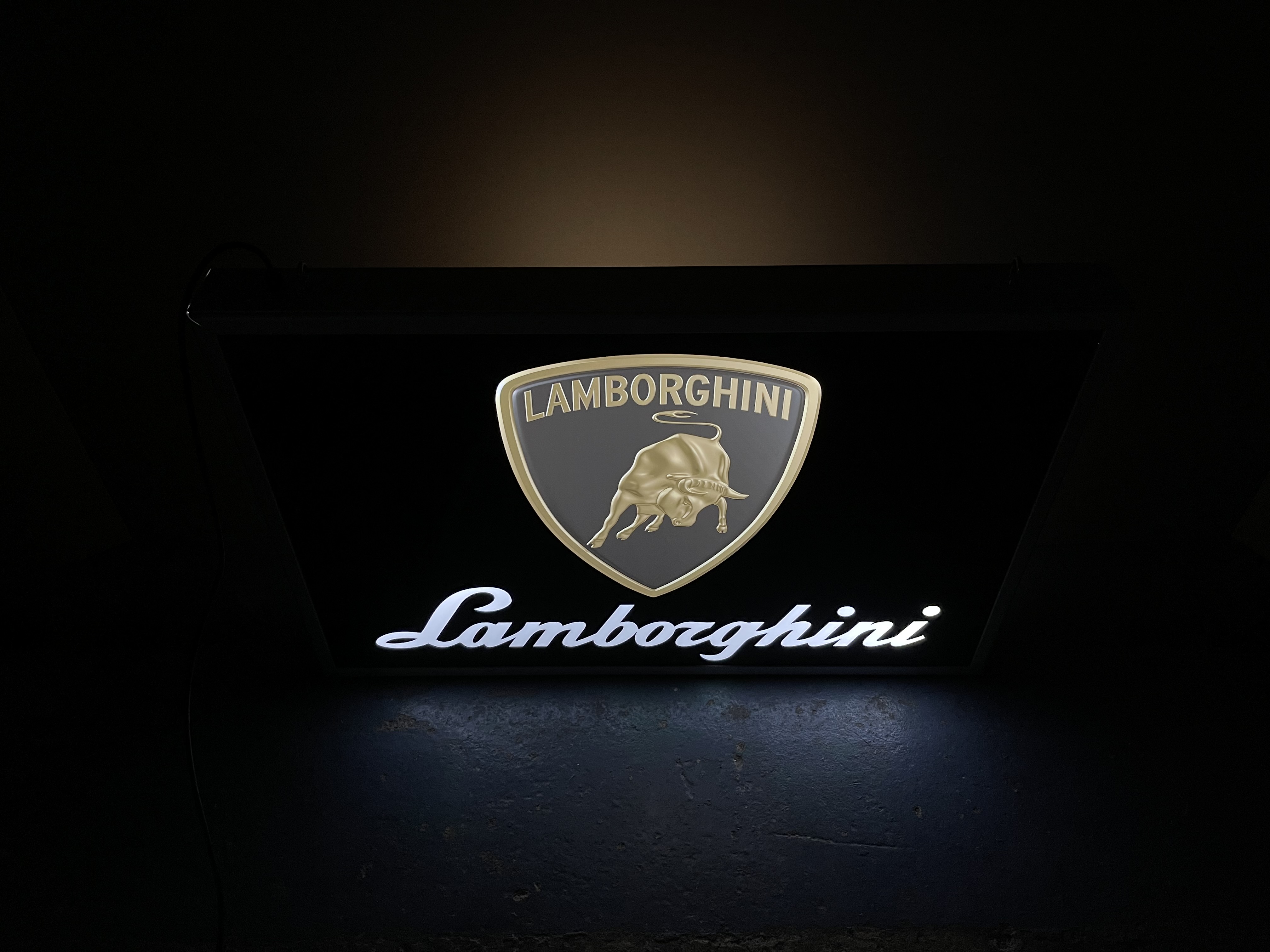 LAMBORGHINI DOUBLE SIDED ILLUMINATED SIGN
