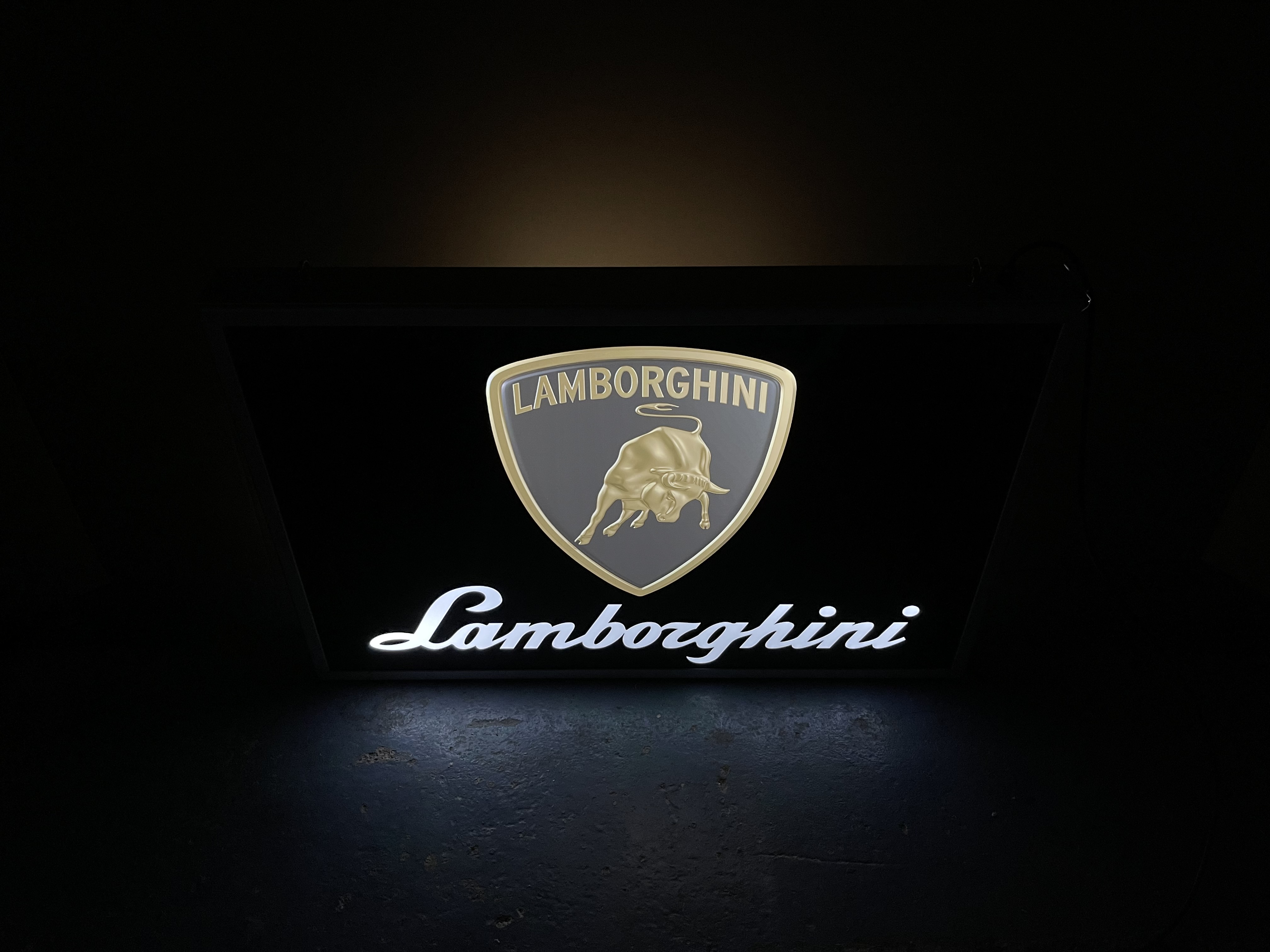 LAMBORGHINI DOUBLE SIDED ILLUMINATED SIGN