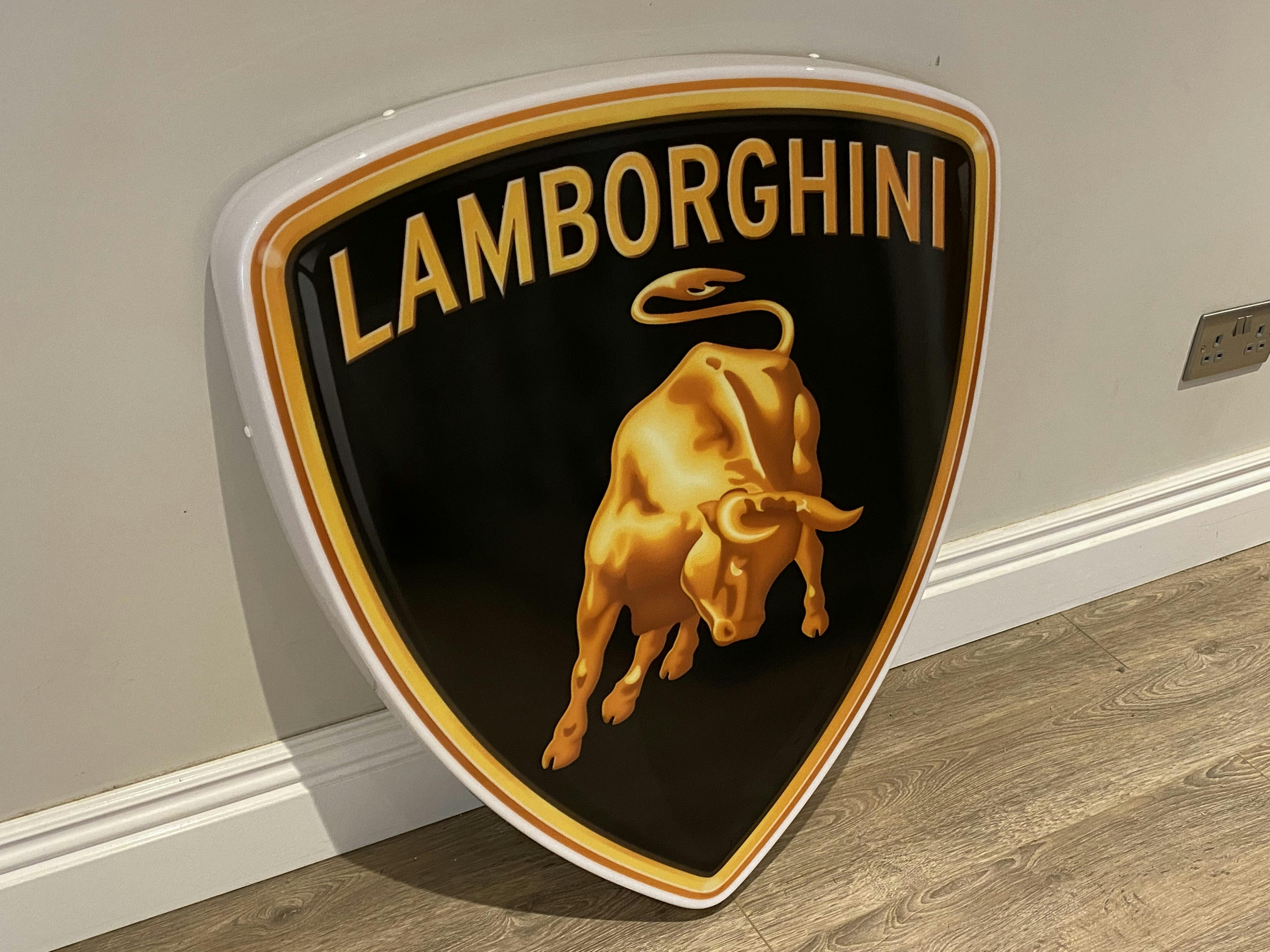 LAMBORGHINI LOGO ILLUMINATED SIGN
