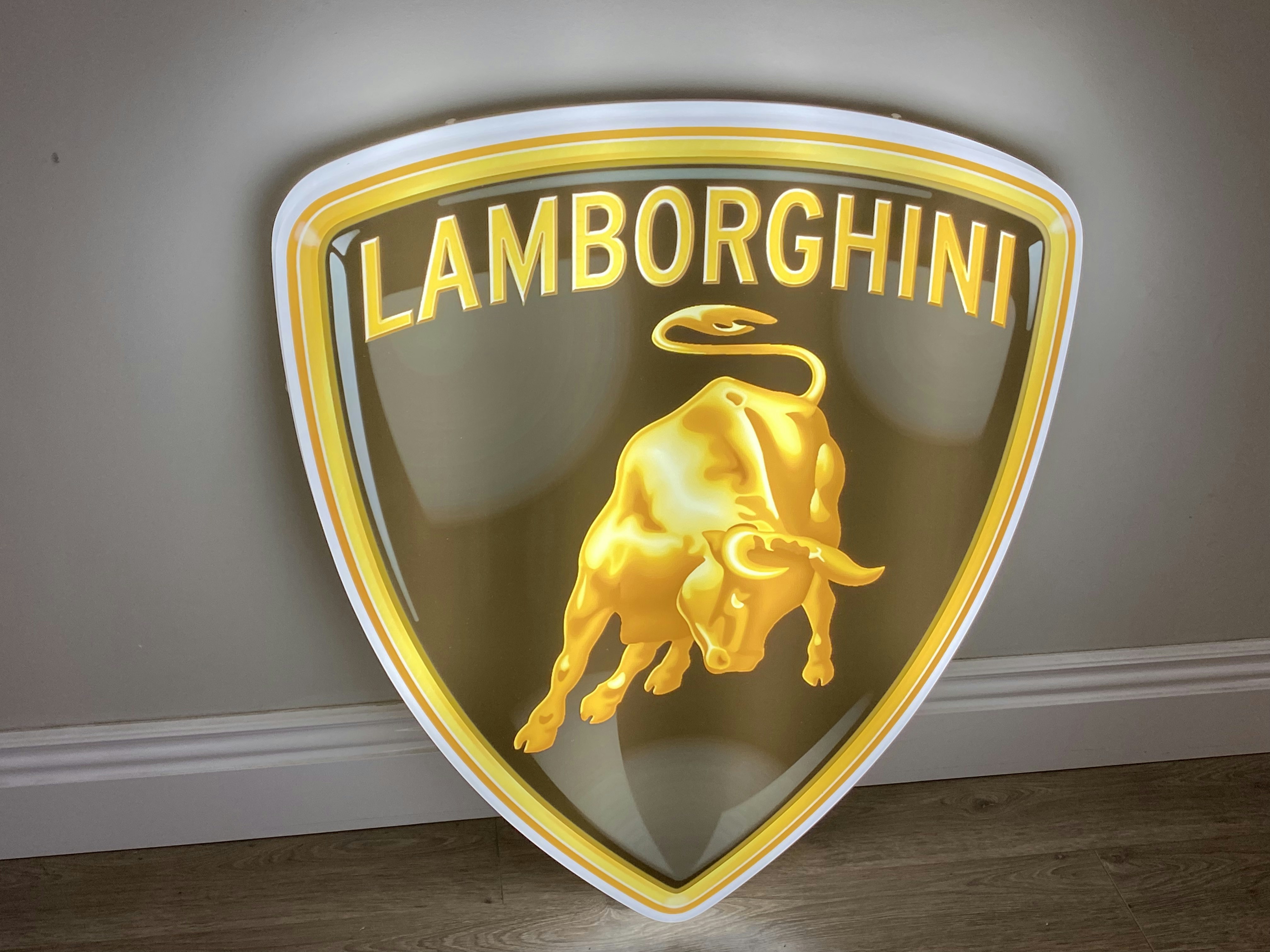 LAMBORGHINI LOGO ILLUMINATED SIGN