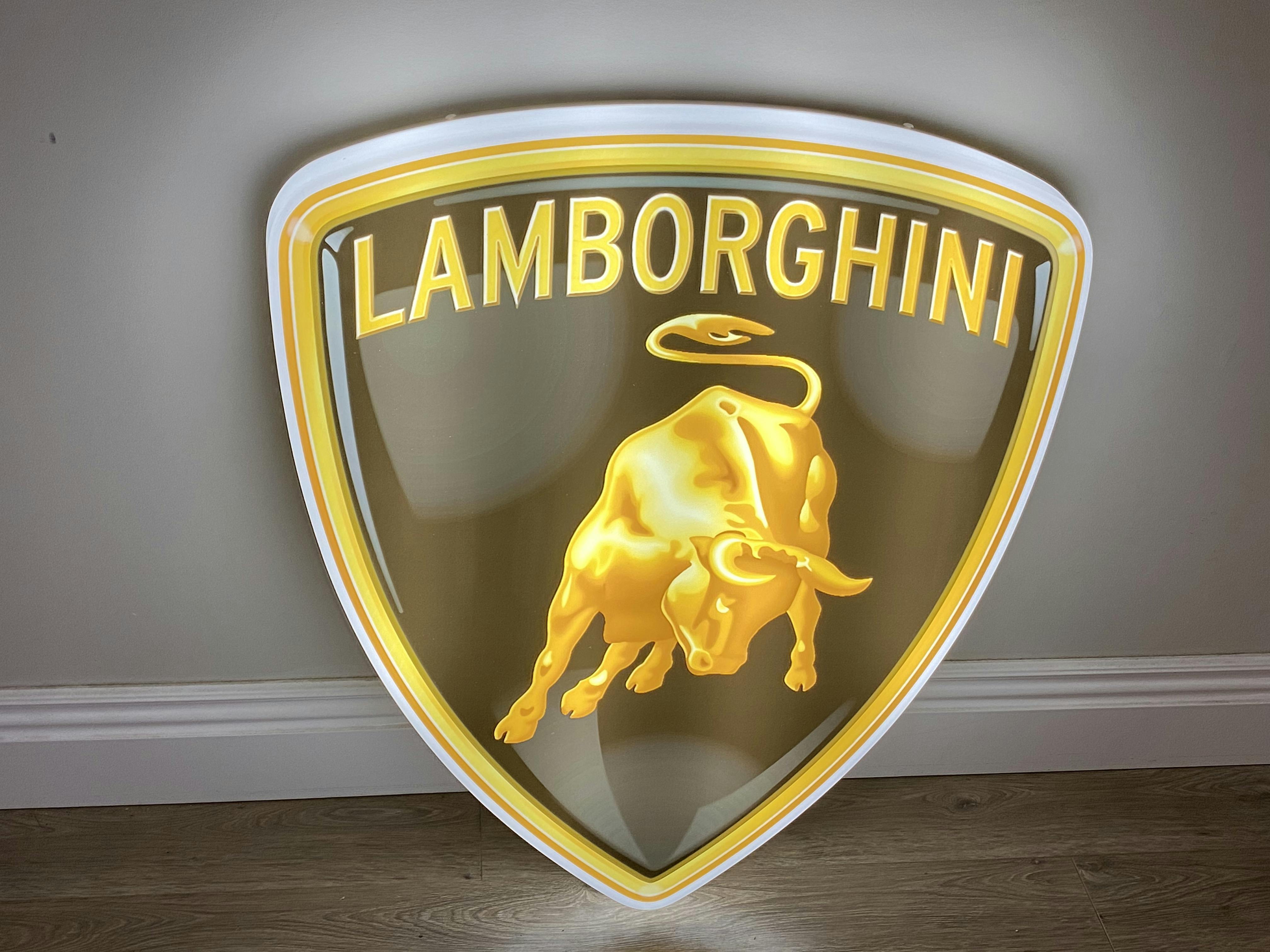 LAMBORGHINI LOGO ILLUMINATED SIGN