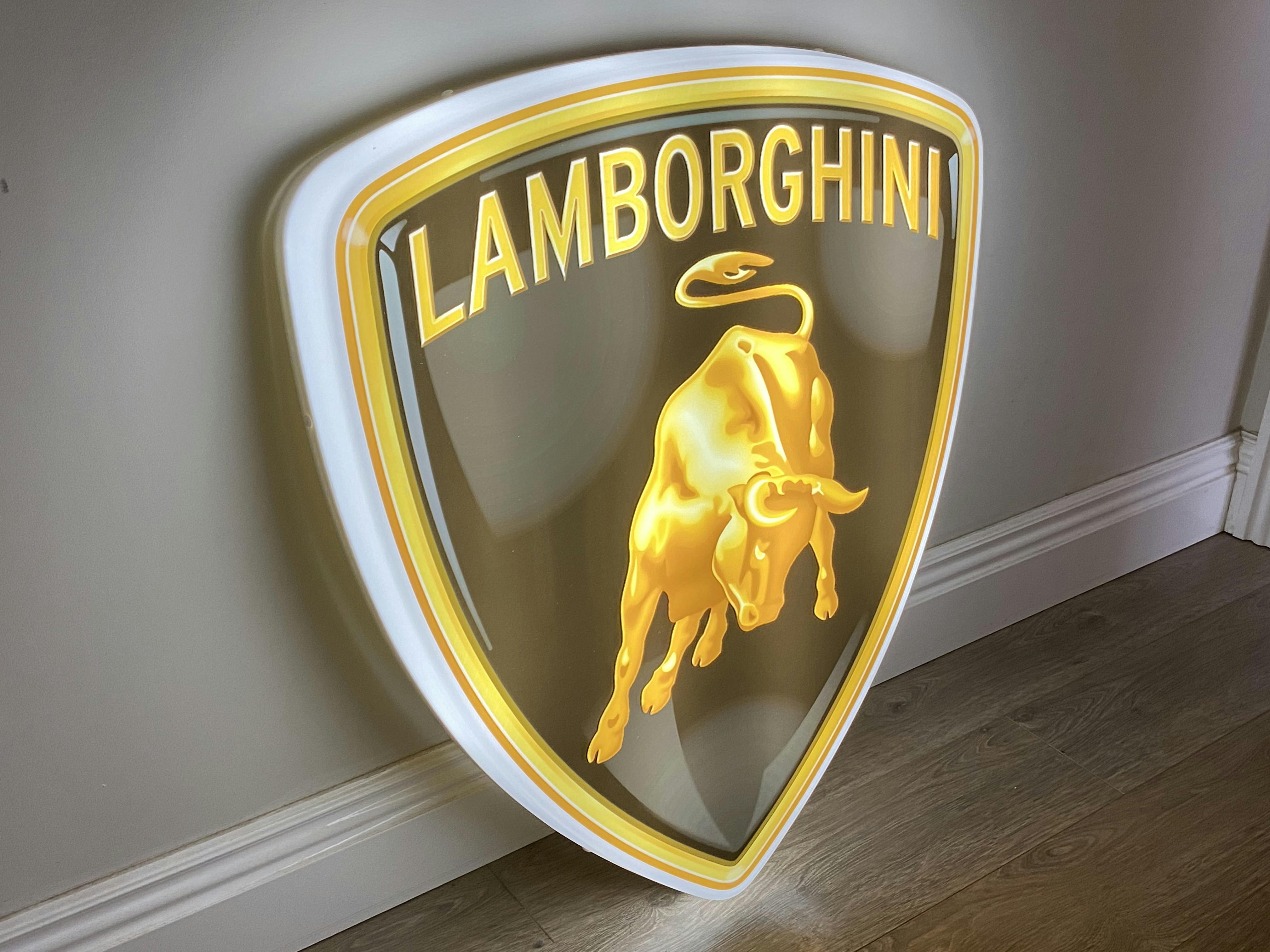 LAMBORGHINI LOGO ILLUMINATED SIGN