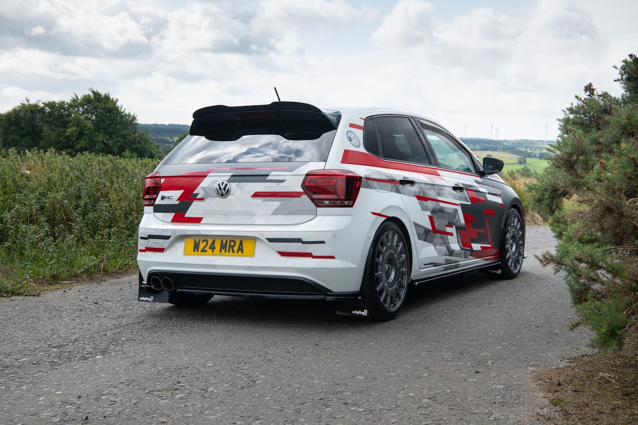 Volkswagen Polo White Colour Modified