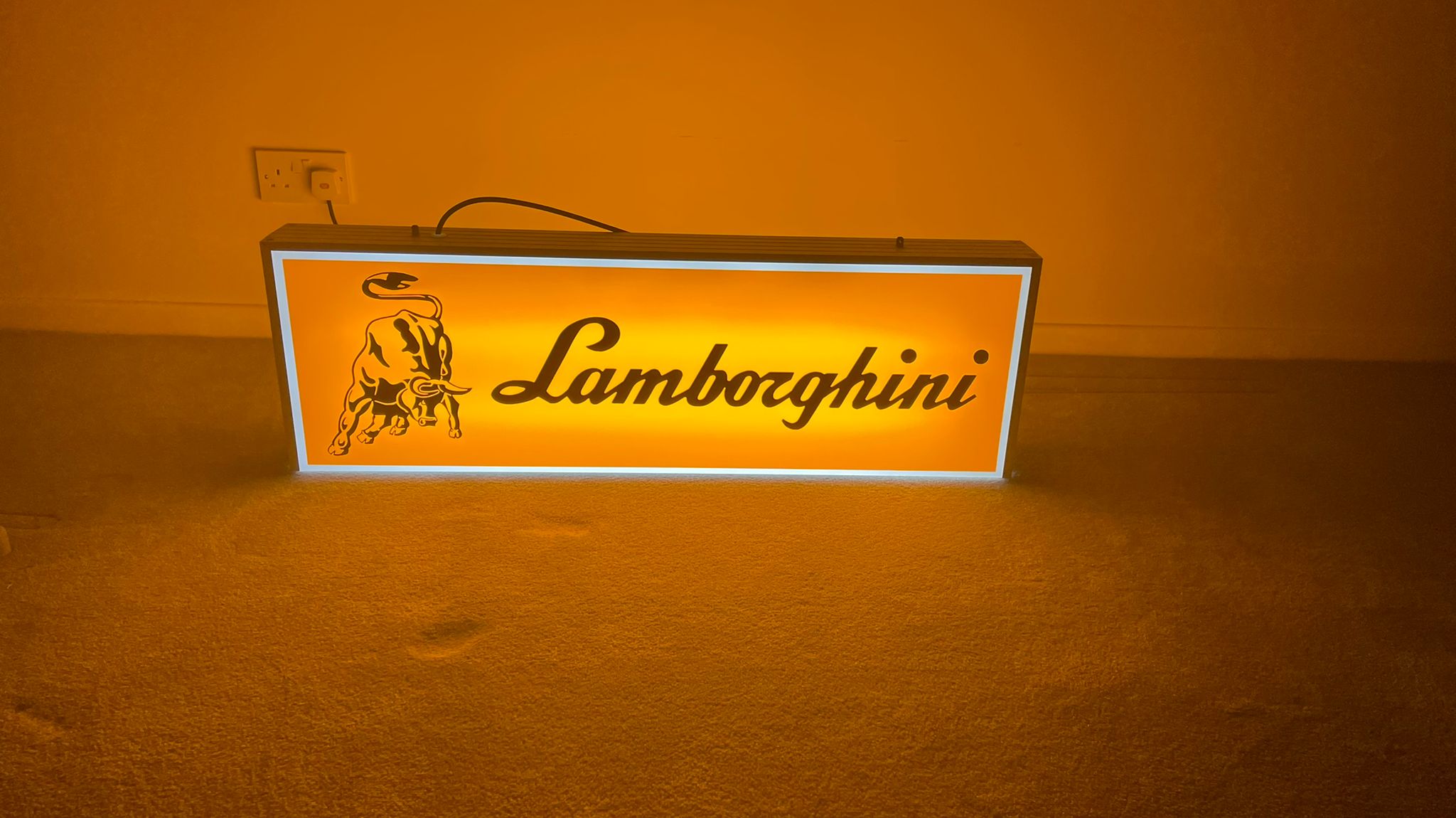 LAMBORGHINI ILLUMINATED DEALERSHIP SIGN for sale by auction in Tyne and ...