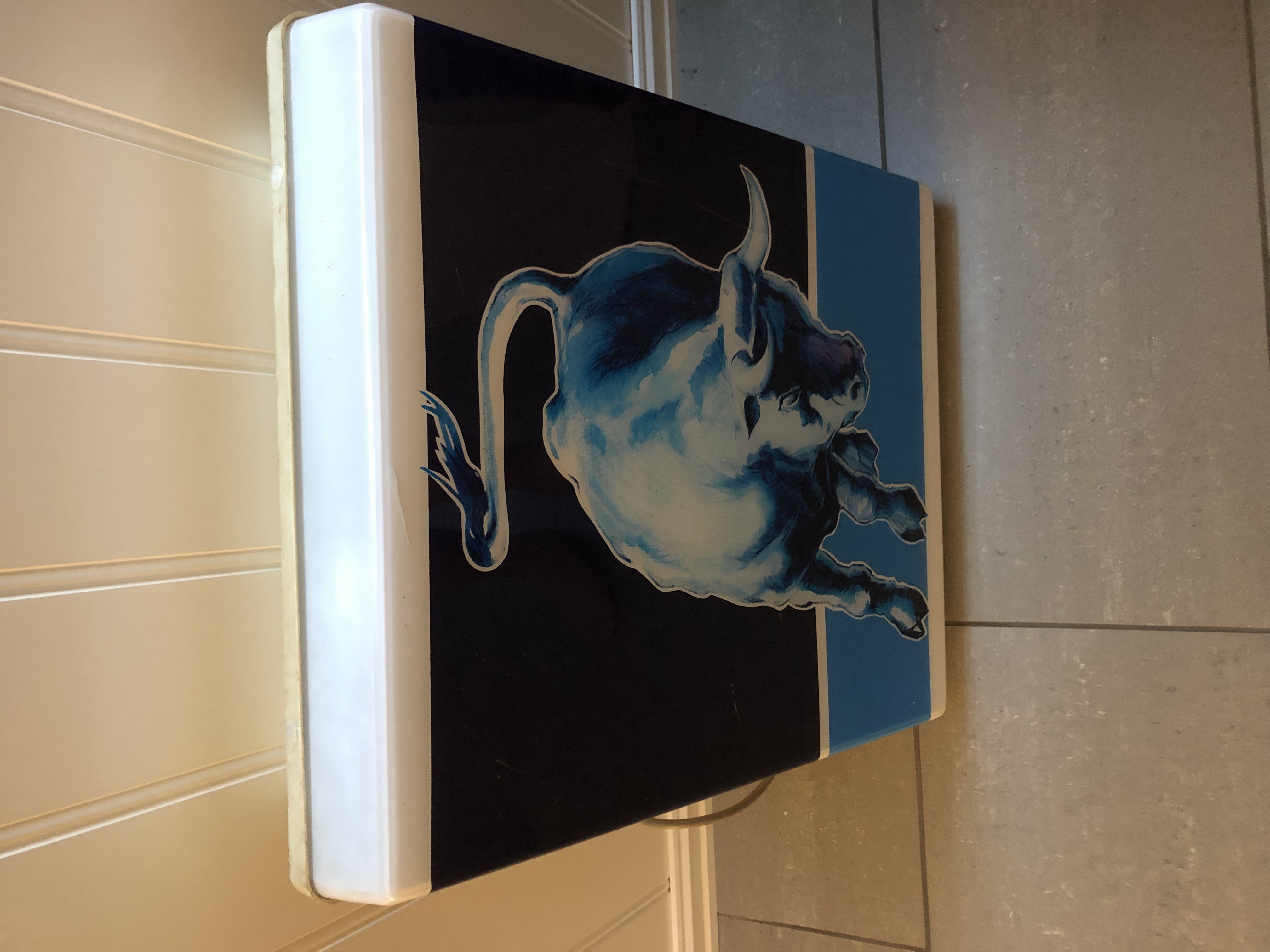 LAMBORGHINI BULL ILLUMINATED SIGN for sale by auction in Stavanger, Norway