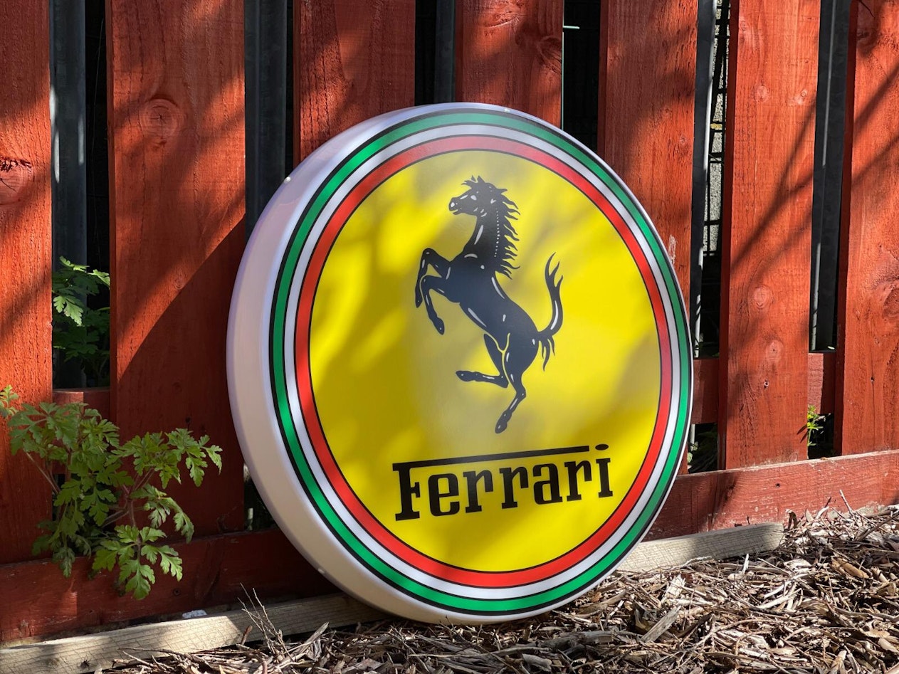 FERRARI ILLUMINATED SIGN for sale by auction in Durham, United Kingdom