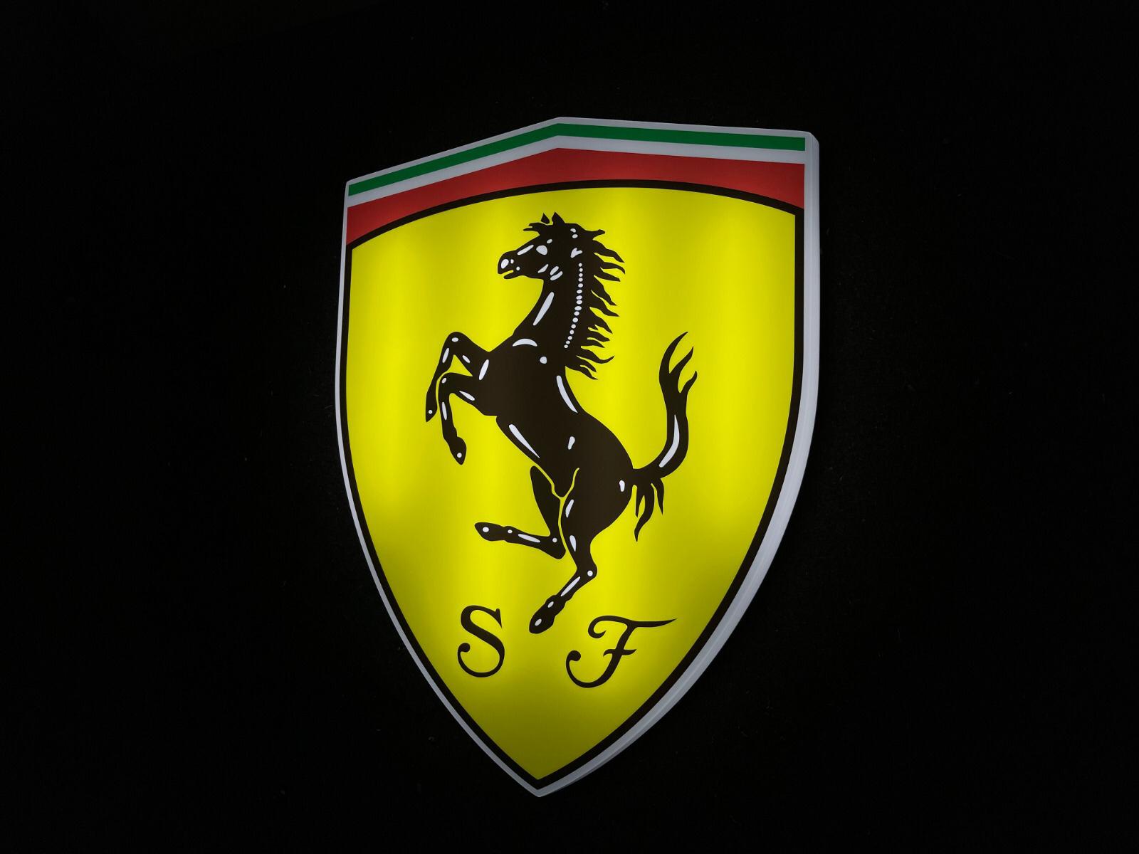 FERRARI SHIELD ILLUMINATED SIGN