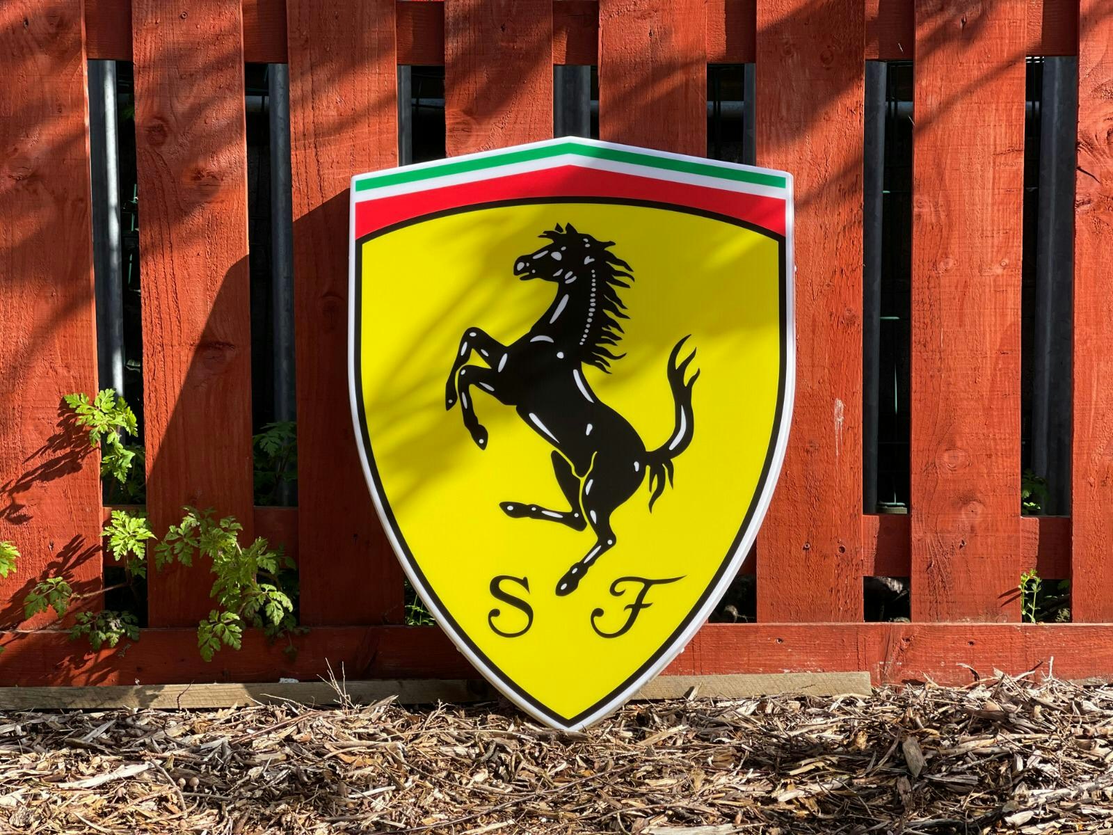FERRARI SHIELD ILLUMINATED SIGN for sale by auction in Durham, United ...