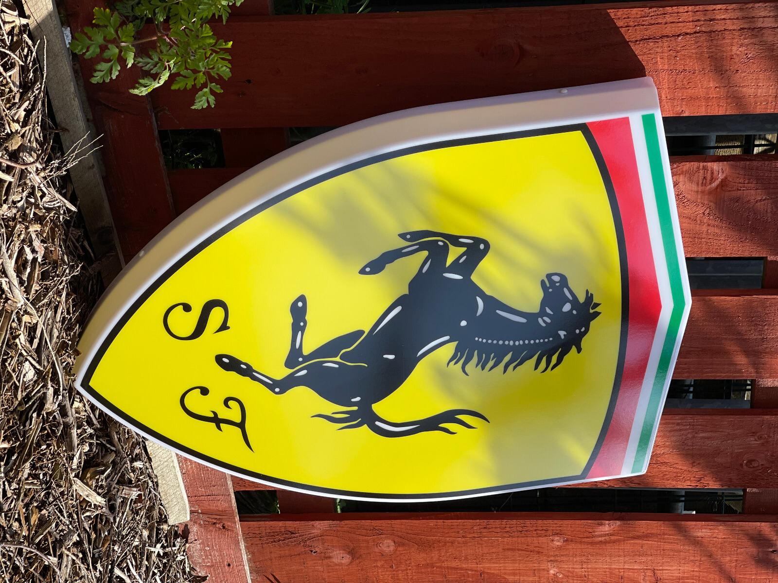 FERRARI SHIELD ILLUMINATED SIGN for sale by auction in Durham, United ...