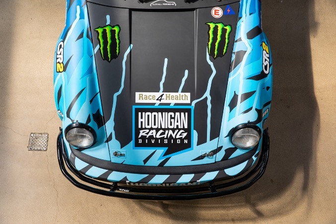 CHARITY AUCTION - CARBON WALL ART BONNET SIGNED BY KEN BLOCK