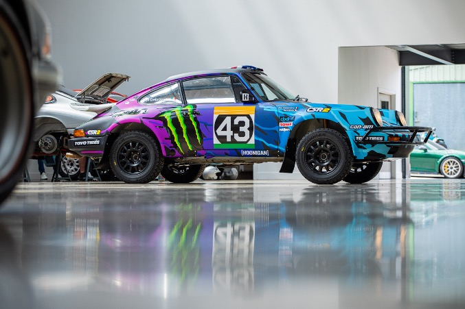 CHARITY AUCTION - CARBON WALL ART BONNET SIGNED BY KEN BLOCK