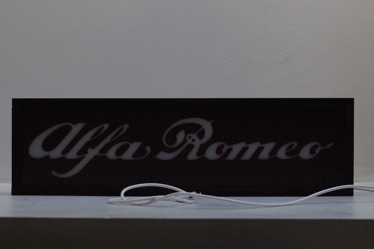 ALFA ROMEO ILLUMINATED SIGN