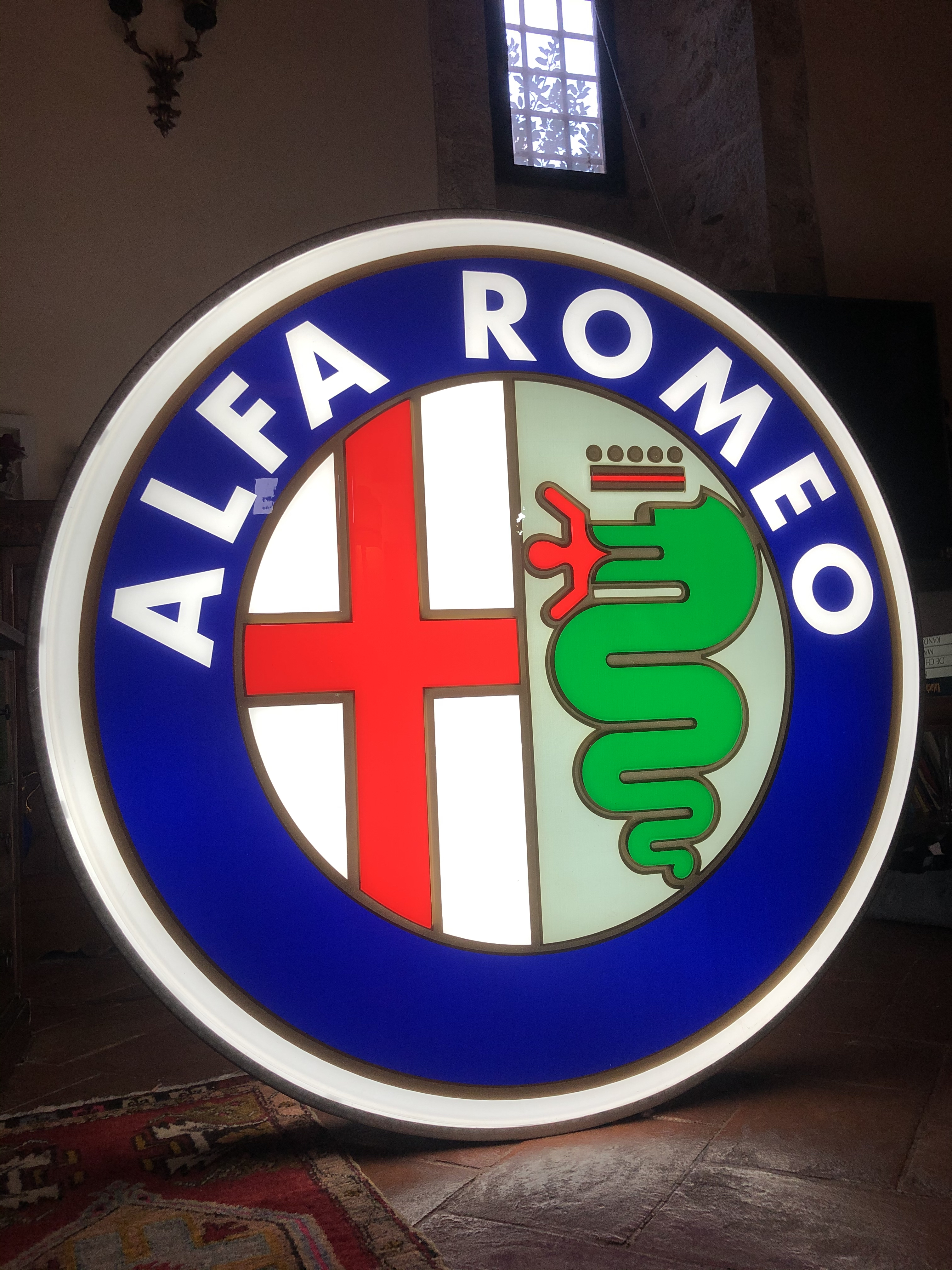 ALFA ROMEO DOUBLE SIDED ILLUMINATED SIGN