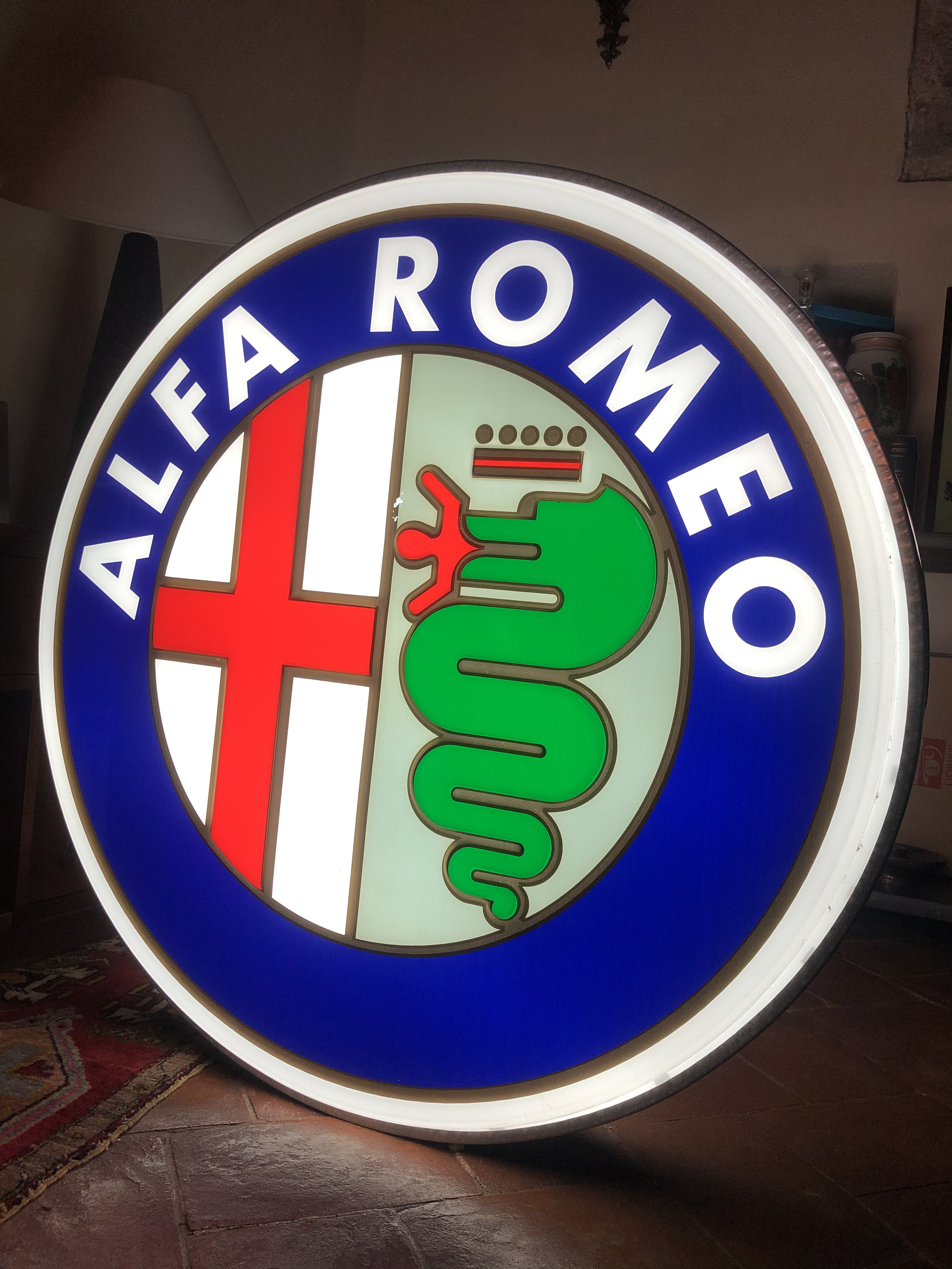 ALFA ROMEO DOUBLE SIDED ILLUMINATED SIGN