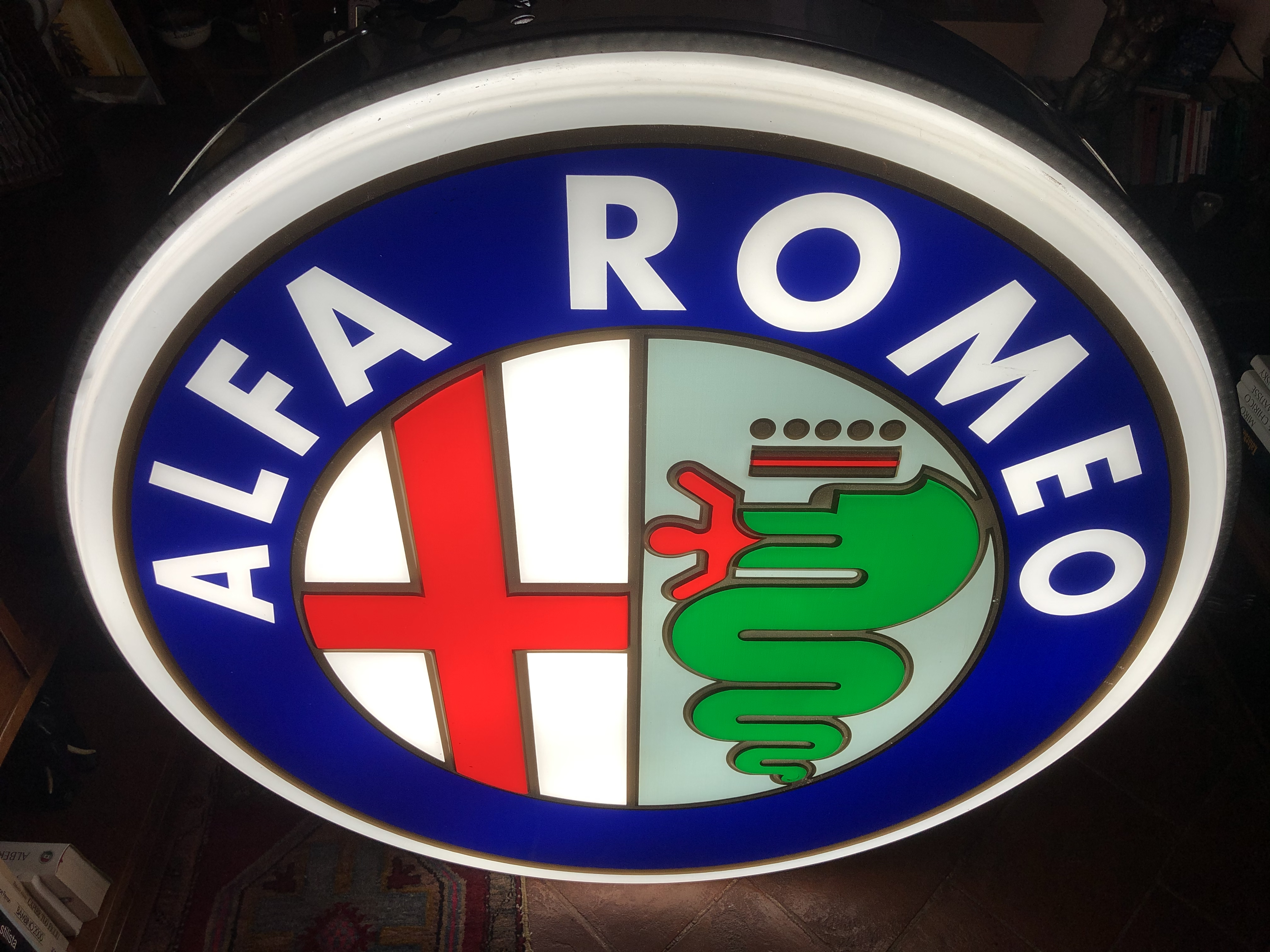 ALFA ROMEO DOUBLE SIDED ILLUMINATED SIGN
