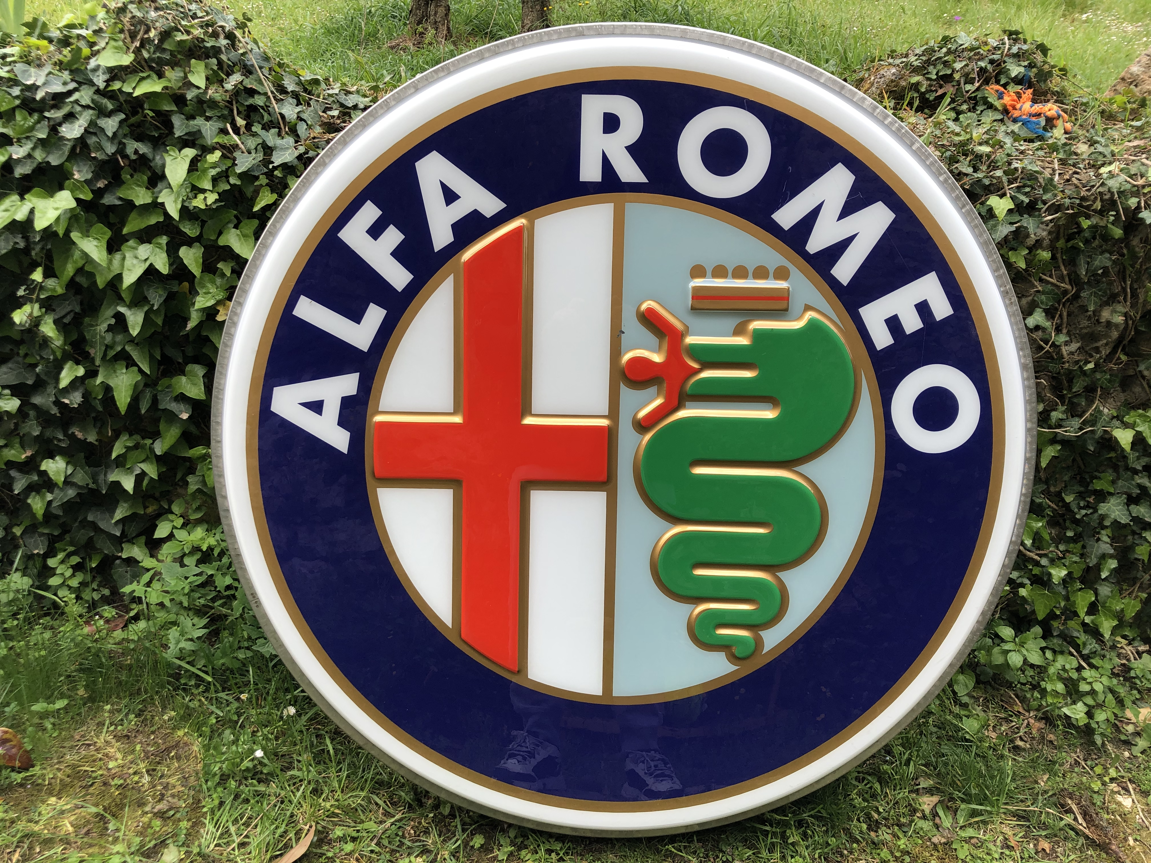 ALFA ROMEO DOUBLE SIDED ILLUMINATED SIGN