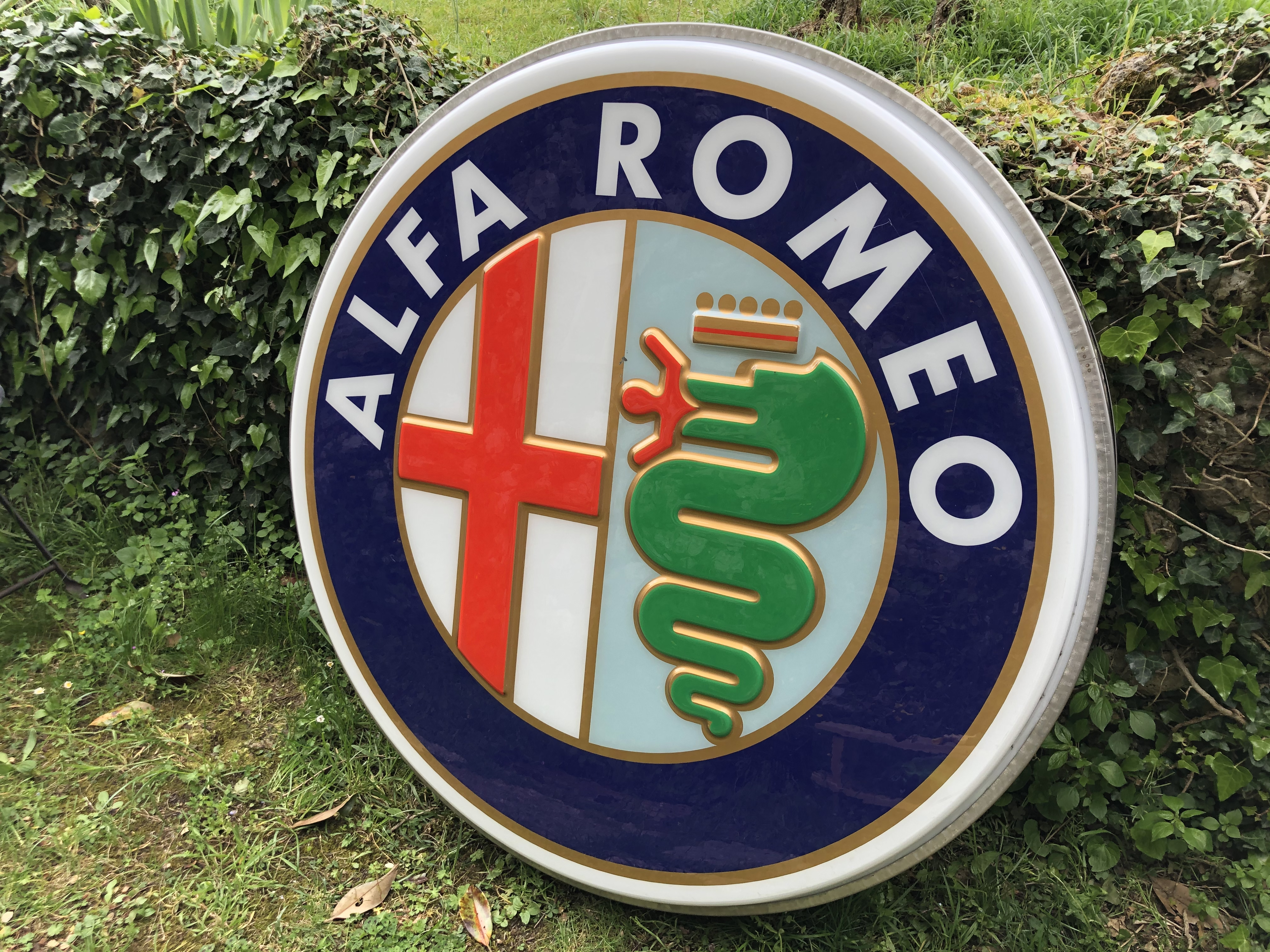 ALFA ROMEO DOUBLE SIDED ILLUMINATED SIGN
