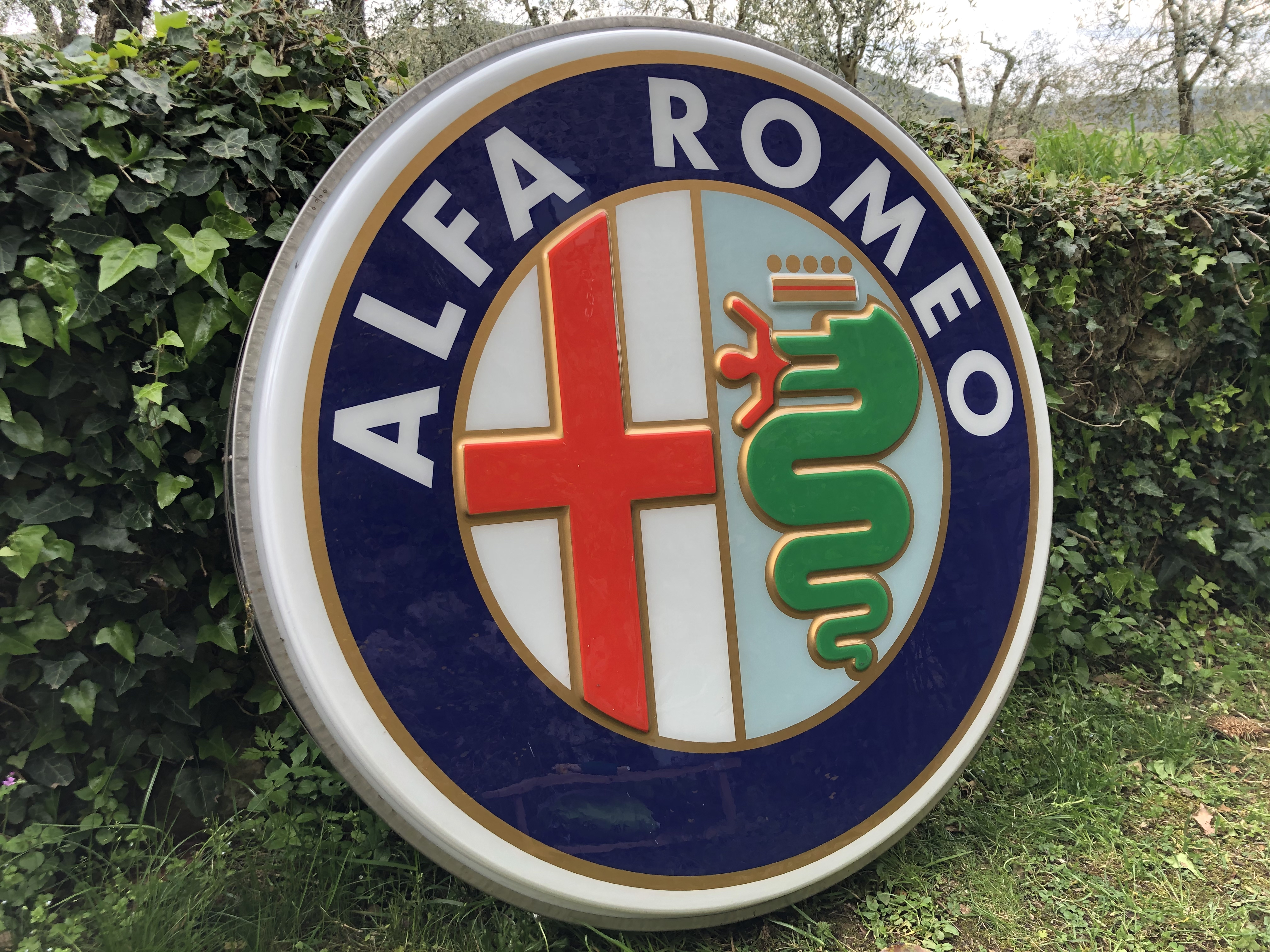 ALFA ROMEO DOUBLE SIDED ILLUMINATED SIGN