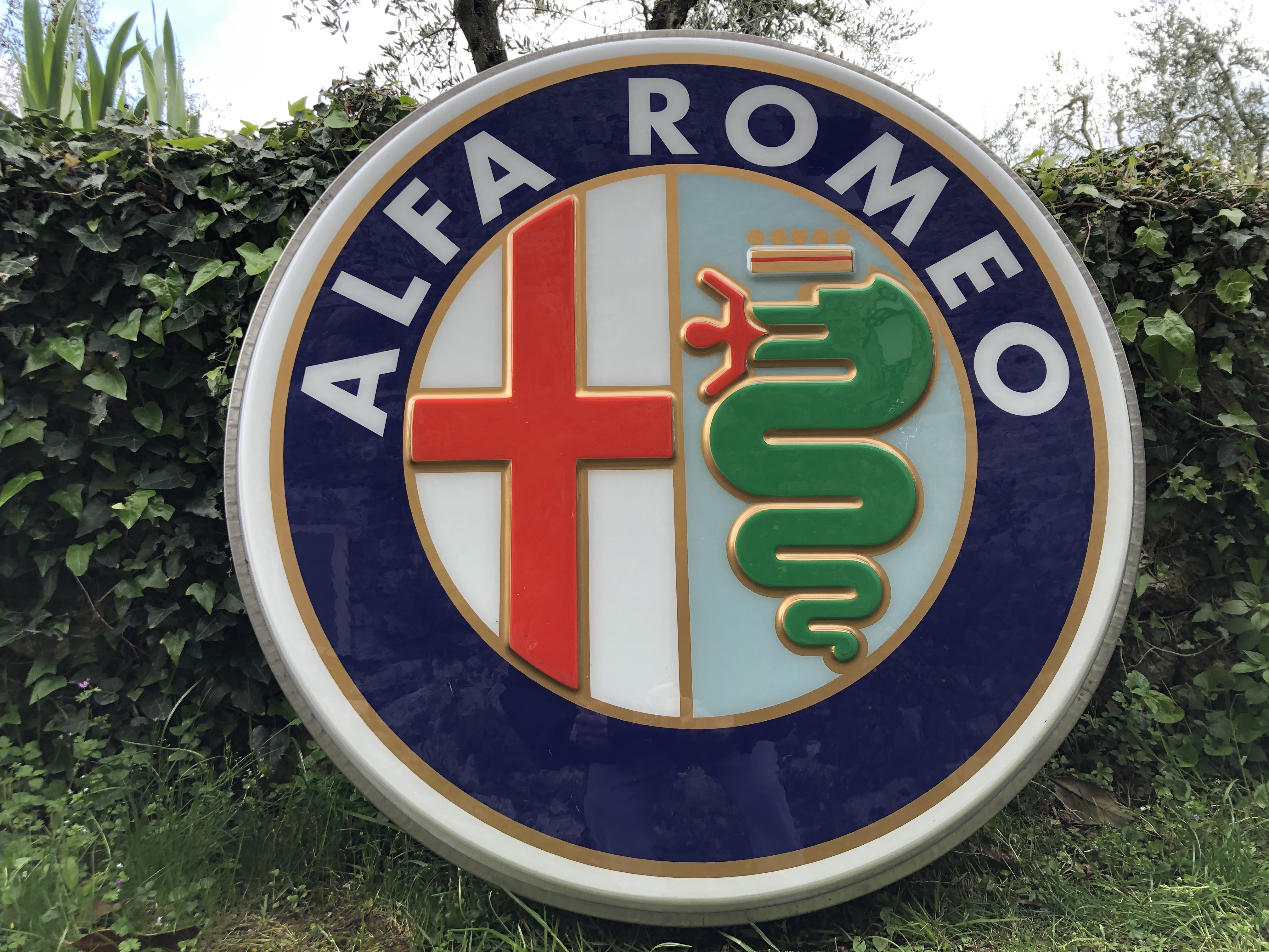 ALFA ROMEO DOUBLE SIDED ILLUMINATED SIGN