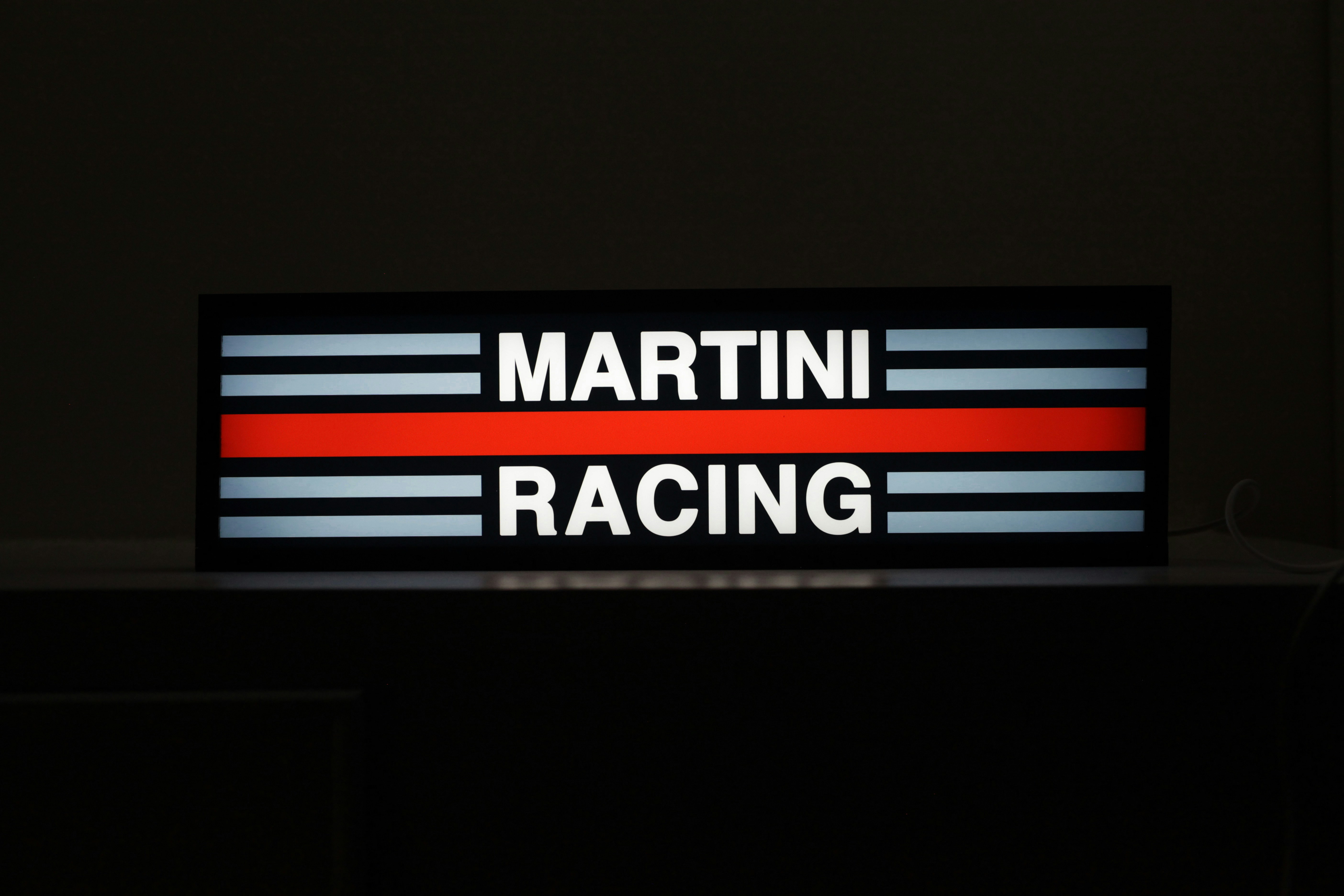 MARTINI RACING ILLUMINATED SIGN for sale by auction in Florence, Italy