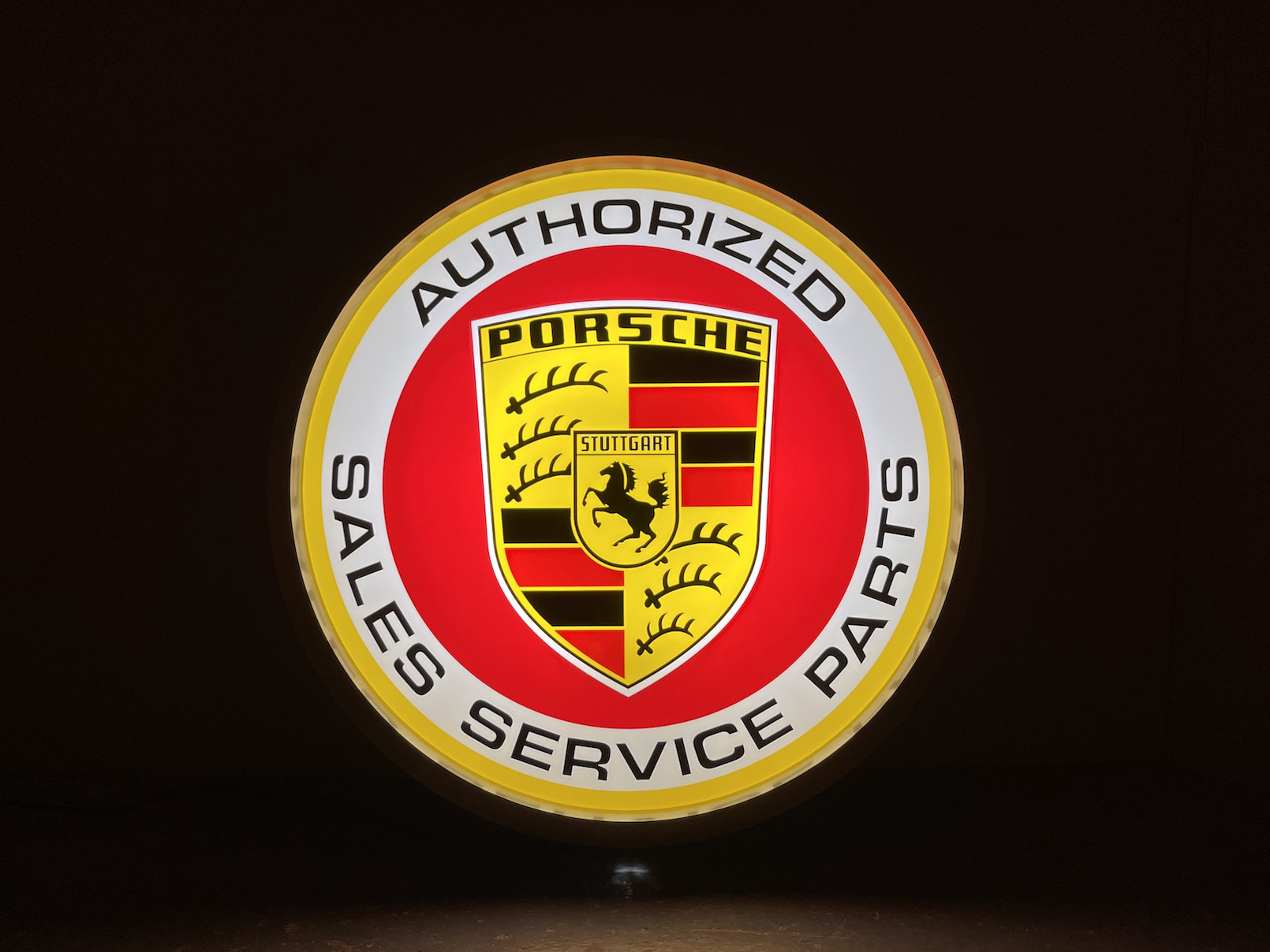 PORSCHE 'SALES SERVICE PARTS' ILLUMINATED SIGN