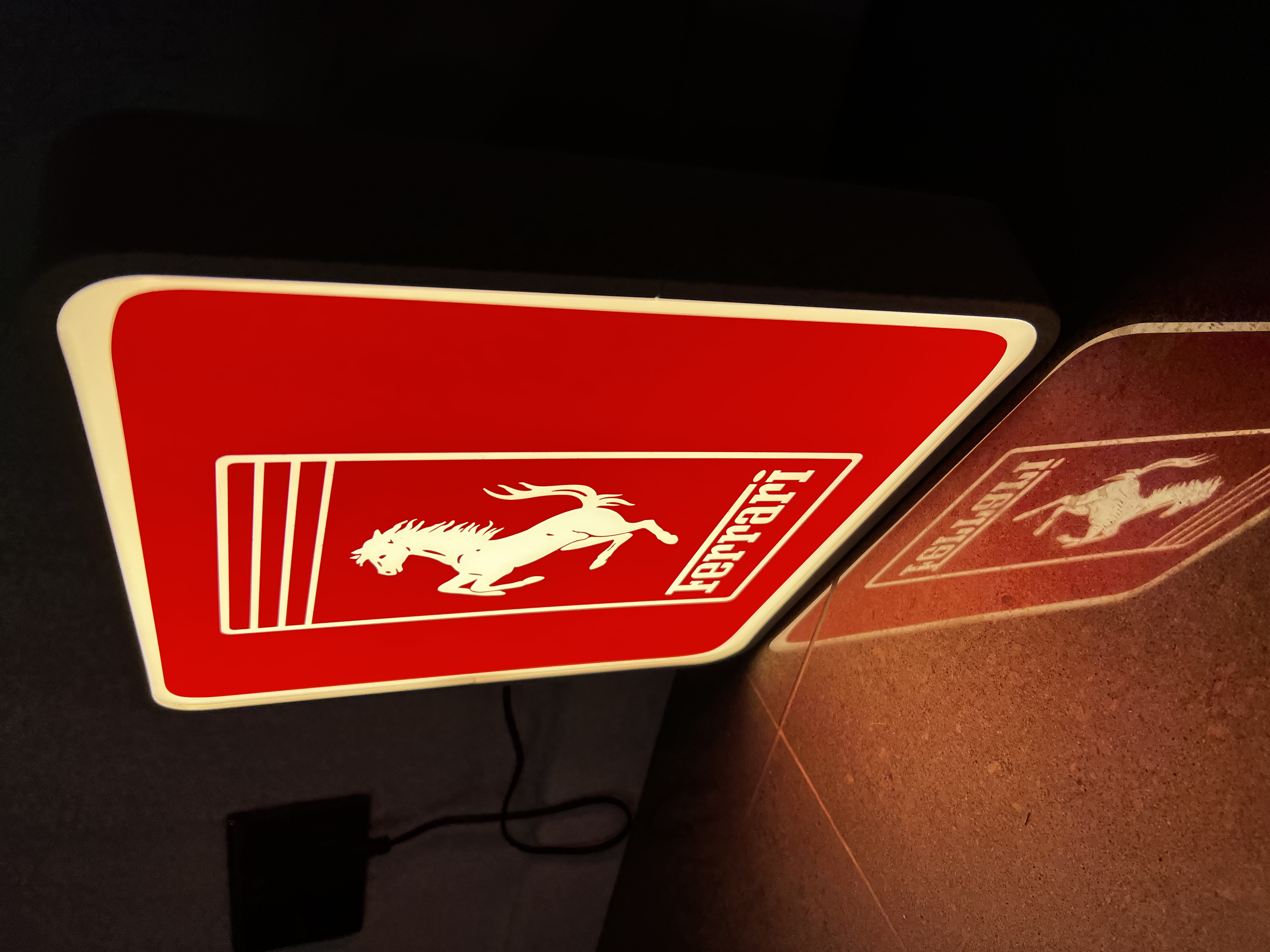 FERRARI ILLUMINATED SIGN for sale by auction in Cheshire, United Kingdom