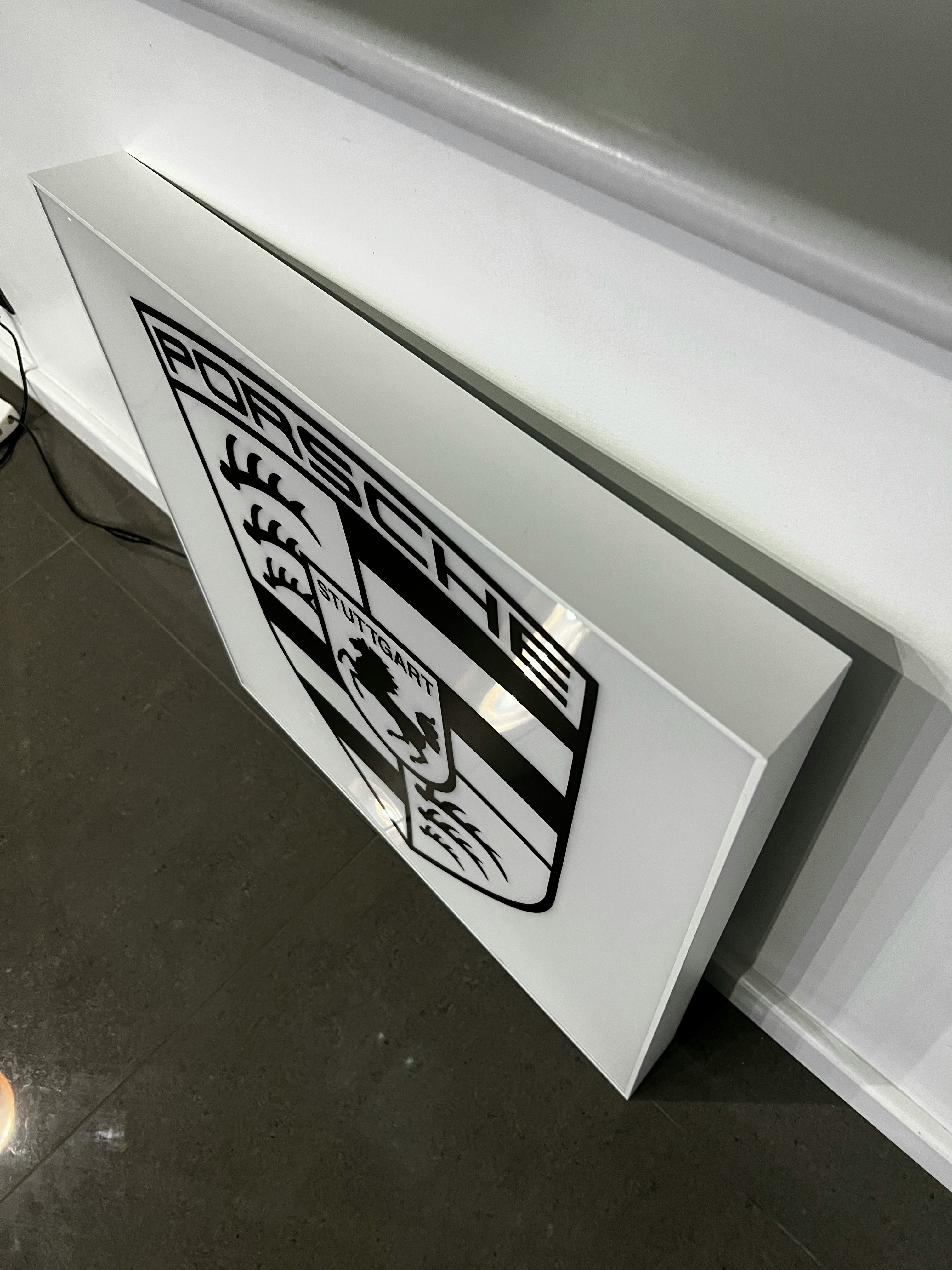 PORSCHE ILLUMINATED WALL SIGN