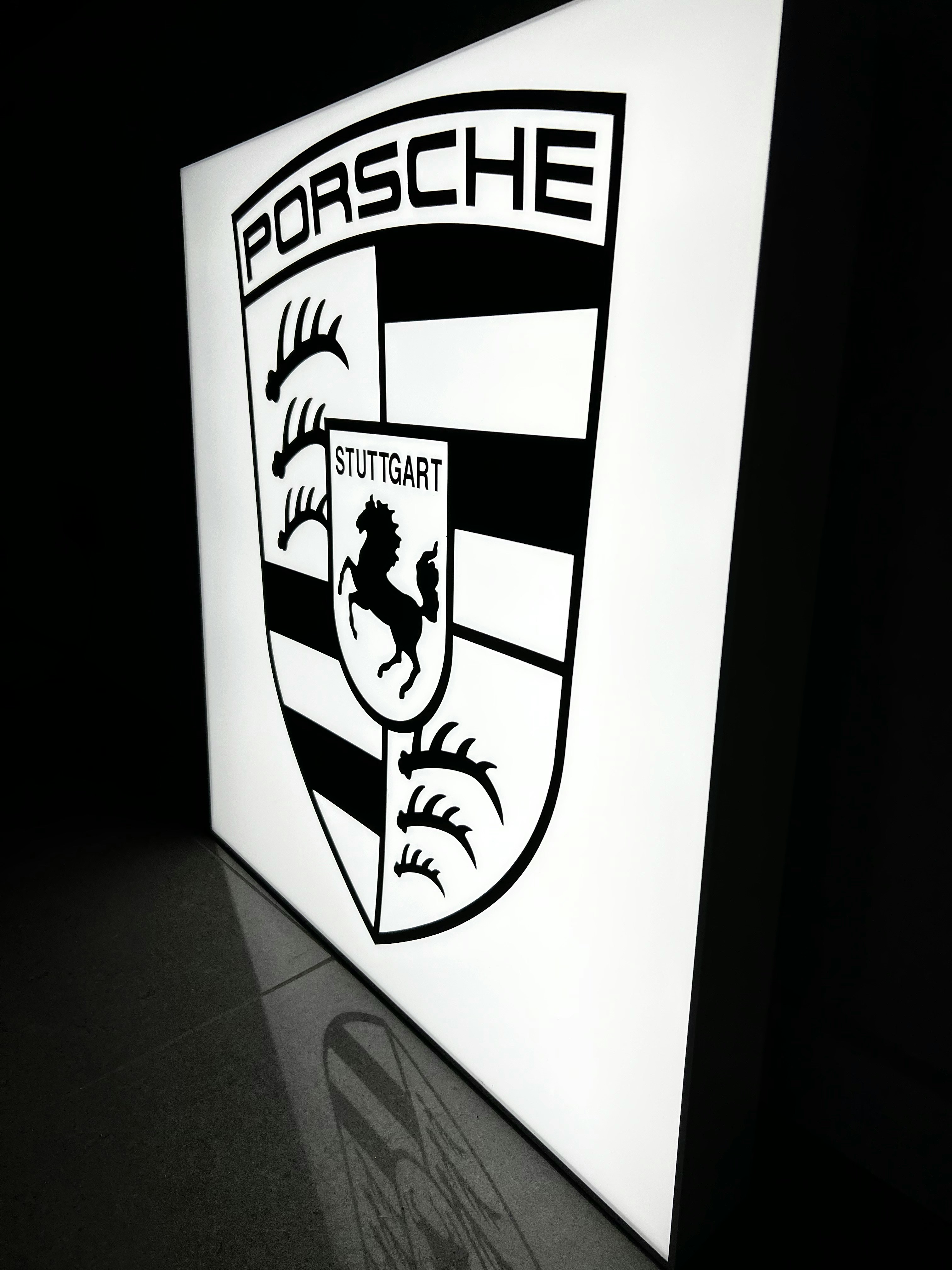 PORSCHE ILLUMINATED WALL SIGN