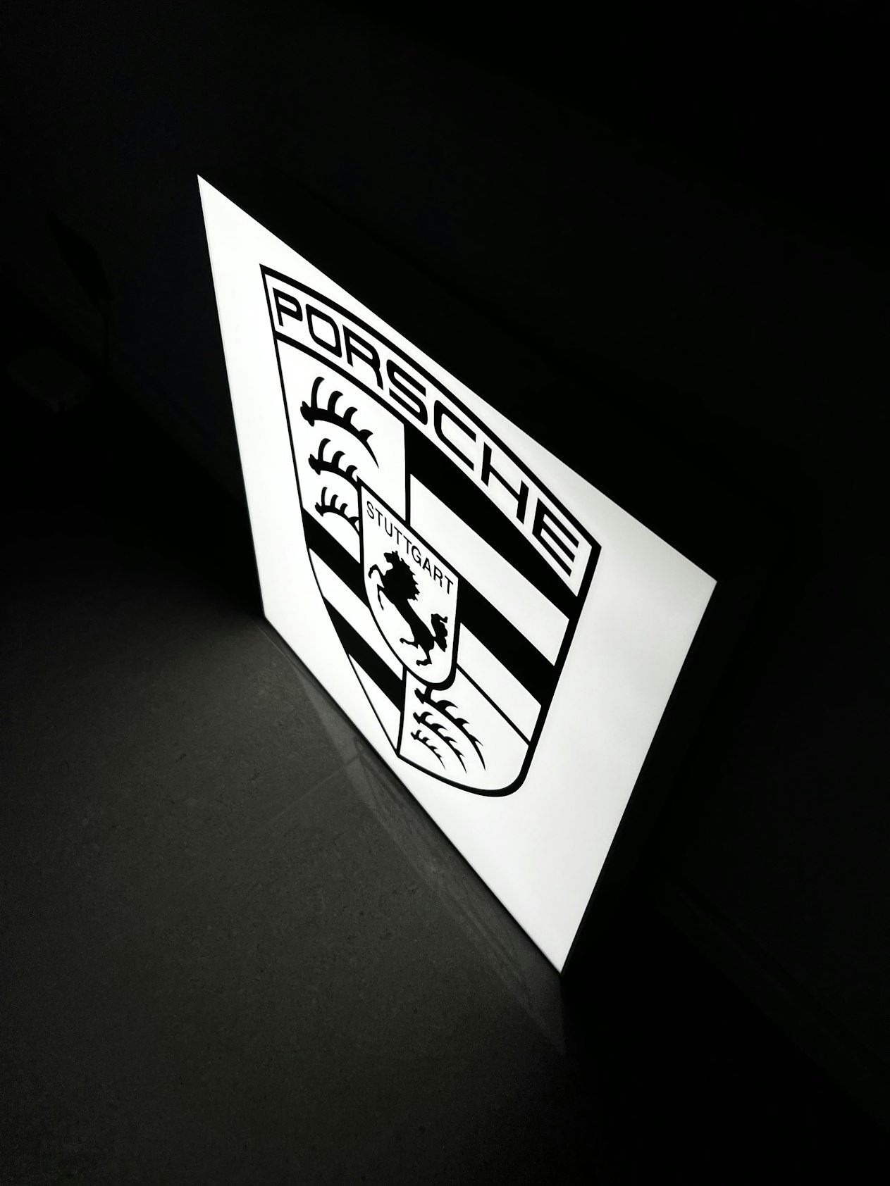 PORSCHE ILLUMINATED WALL SIGN