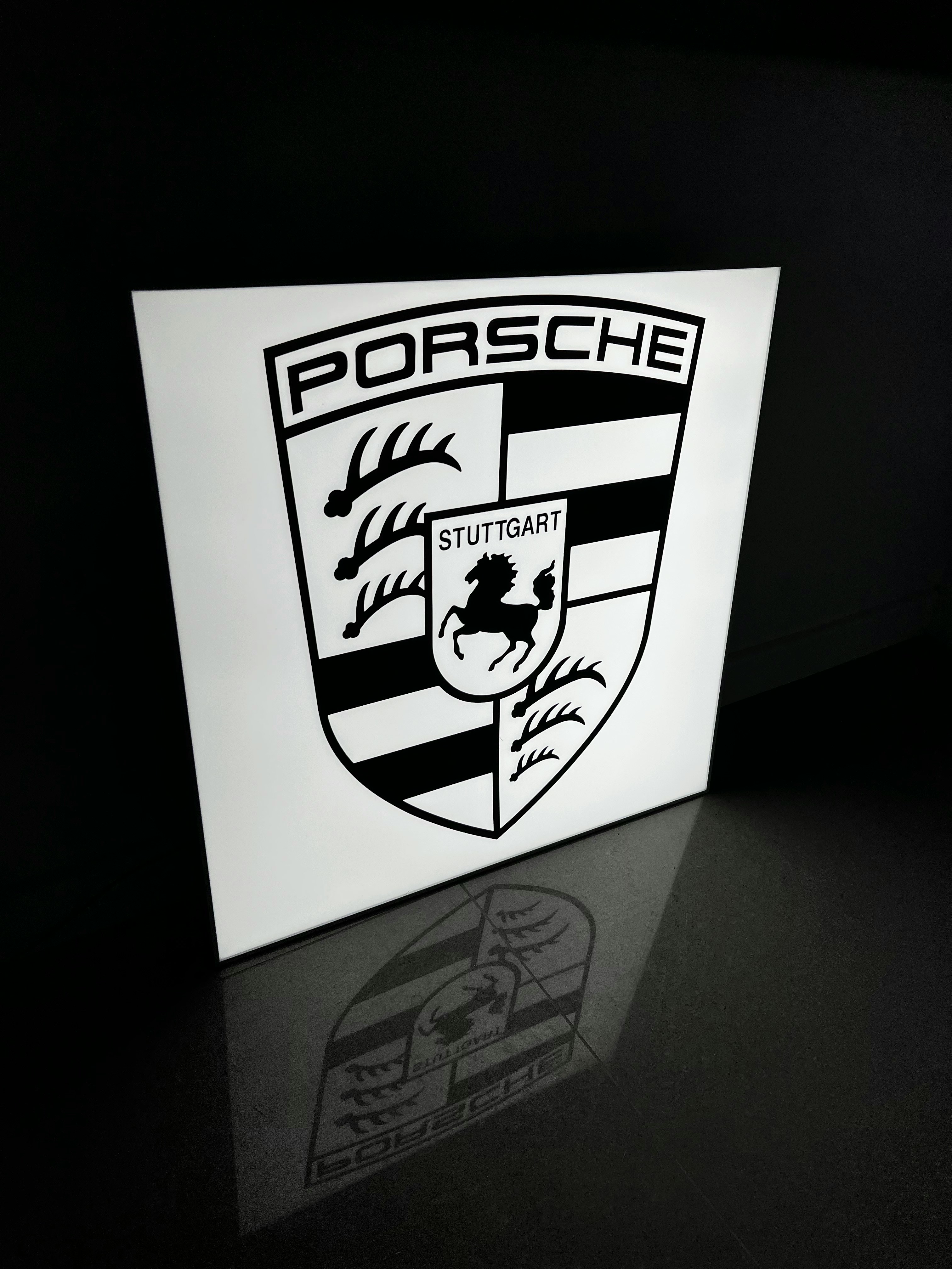 PORSCHE ILLUMINATED WALL SIGN