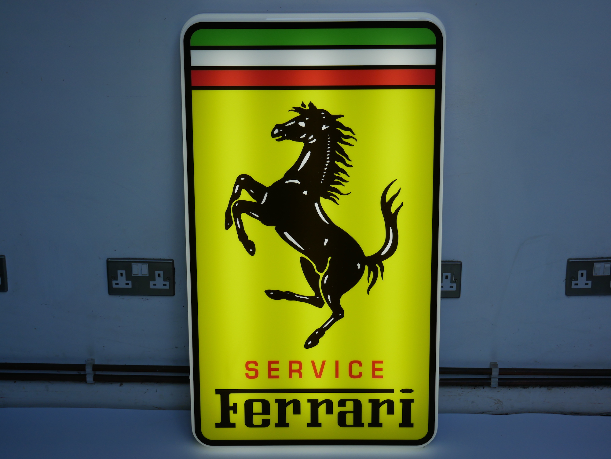 FERRARI ILLUMINATED SERVICE SIGN