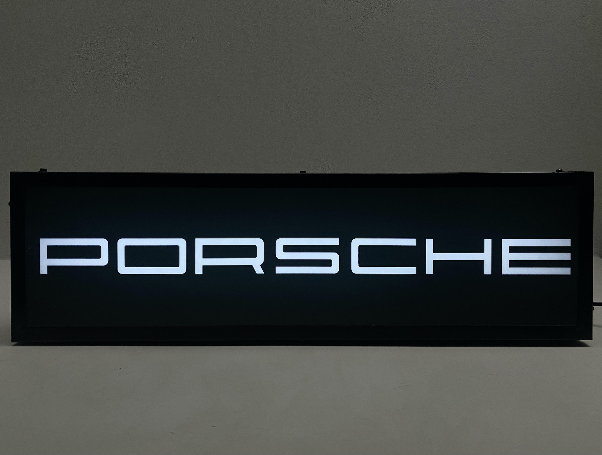 PORSCHE SCRIPT ILLUMINATED SIGN