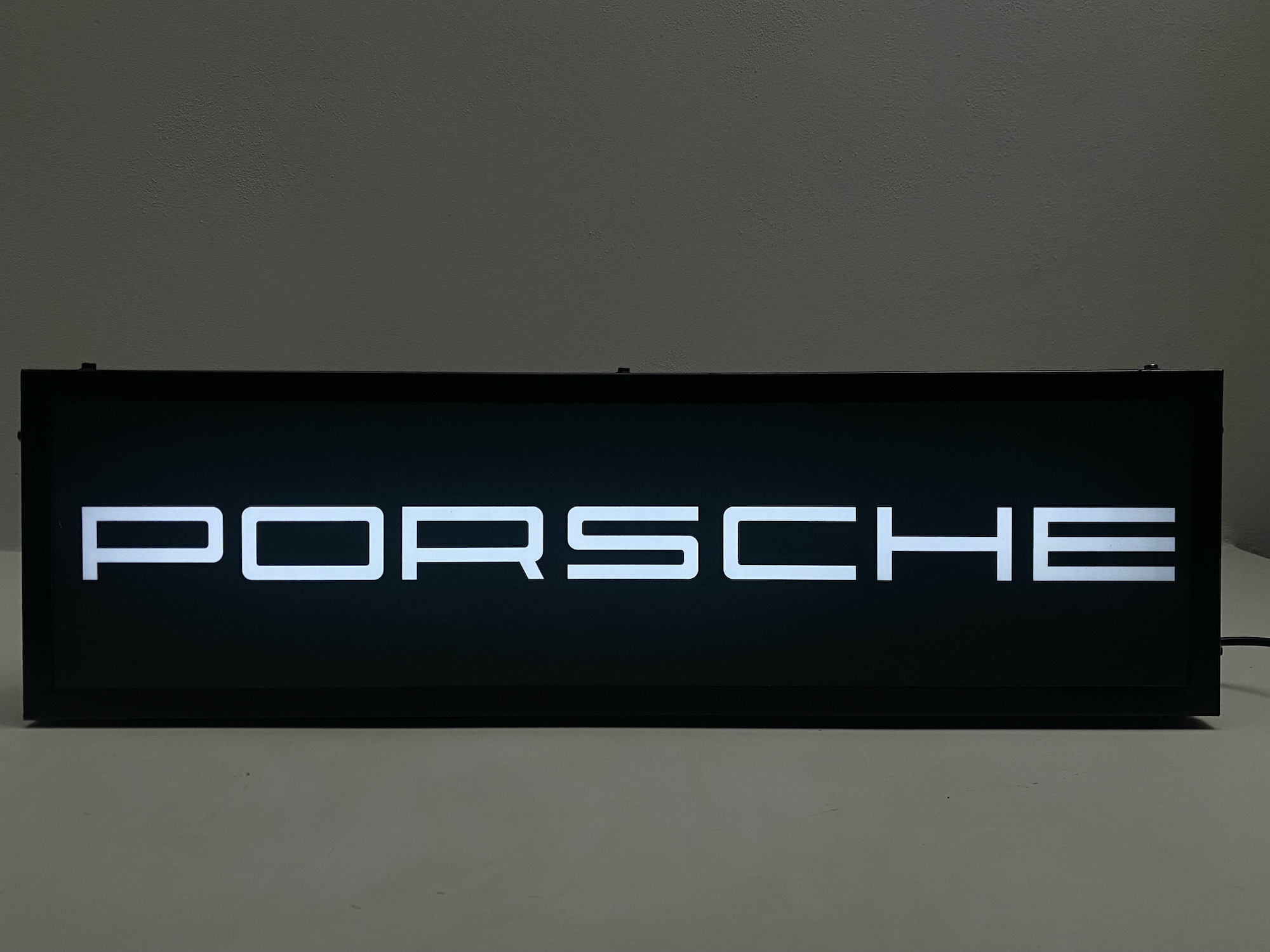 PORSCHE SCRIPT ILLUMINATED SIGN