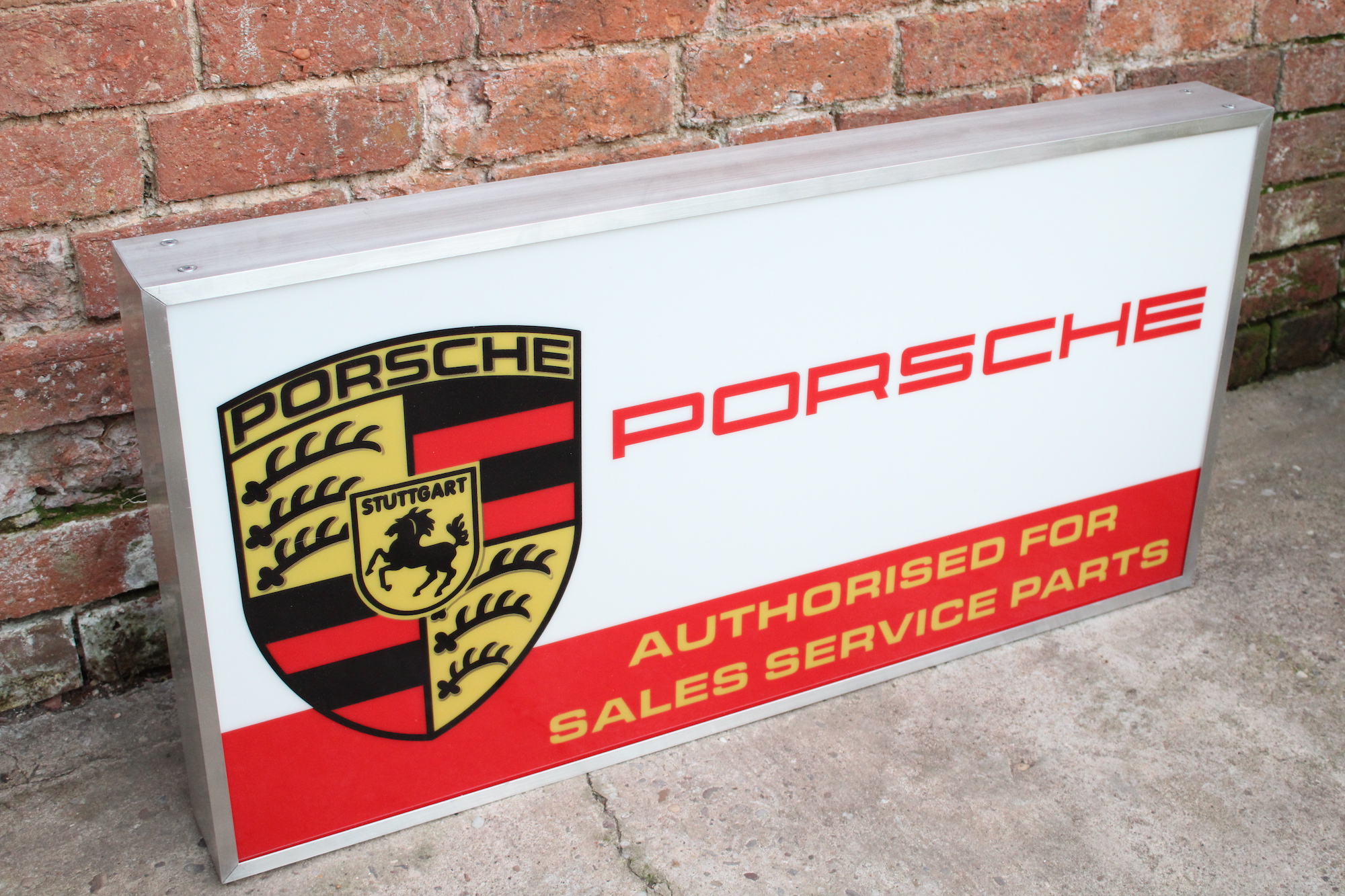 PORSCHE 'SALES SERVICE PARTS' ILLUMINATED SIGN