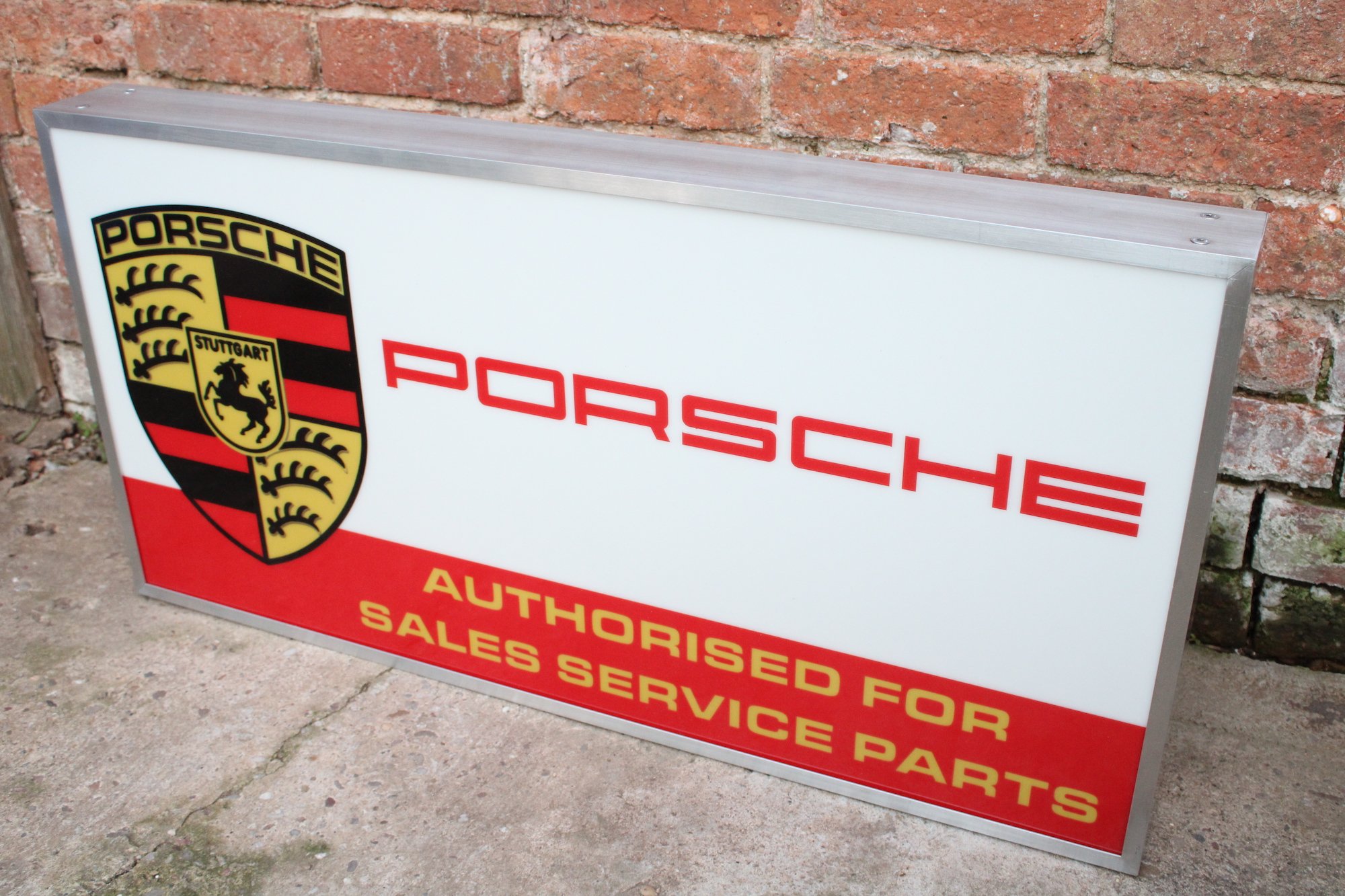 PORSCHE 'SALES SERVICE PARTS' ILLUMINATED SIGN