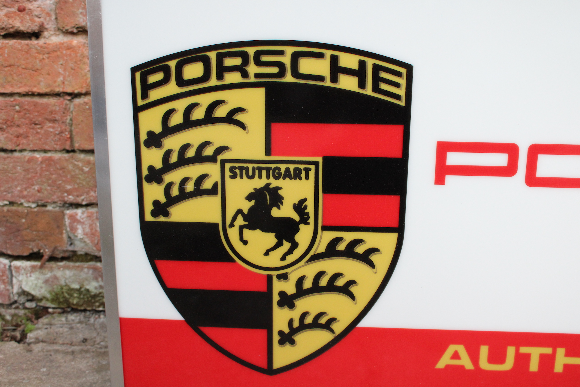 PORSCHE 'SALES SERVICE PARTS' ILLUMINATED SIGN
