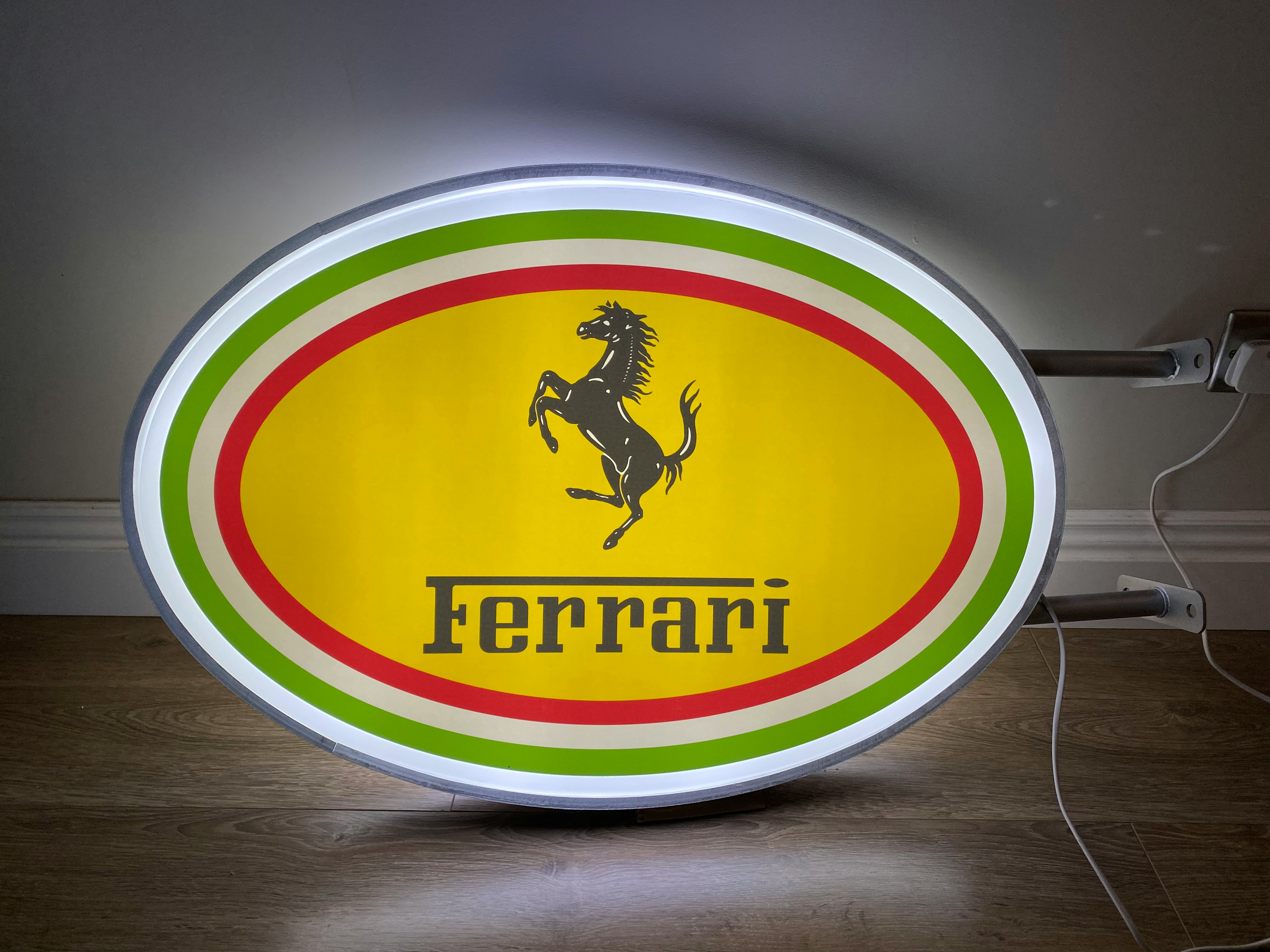 DOUBLE SIDED FERRARI ILLUMINATED SIGN