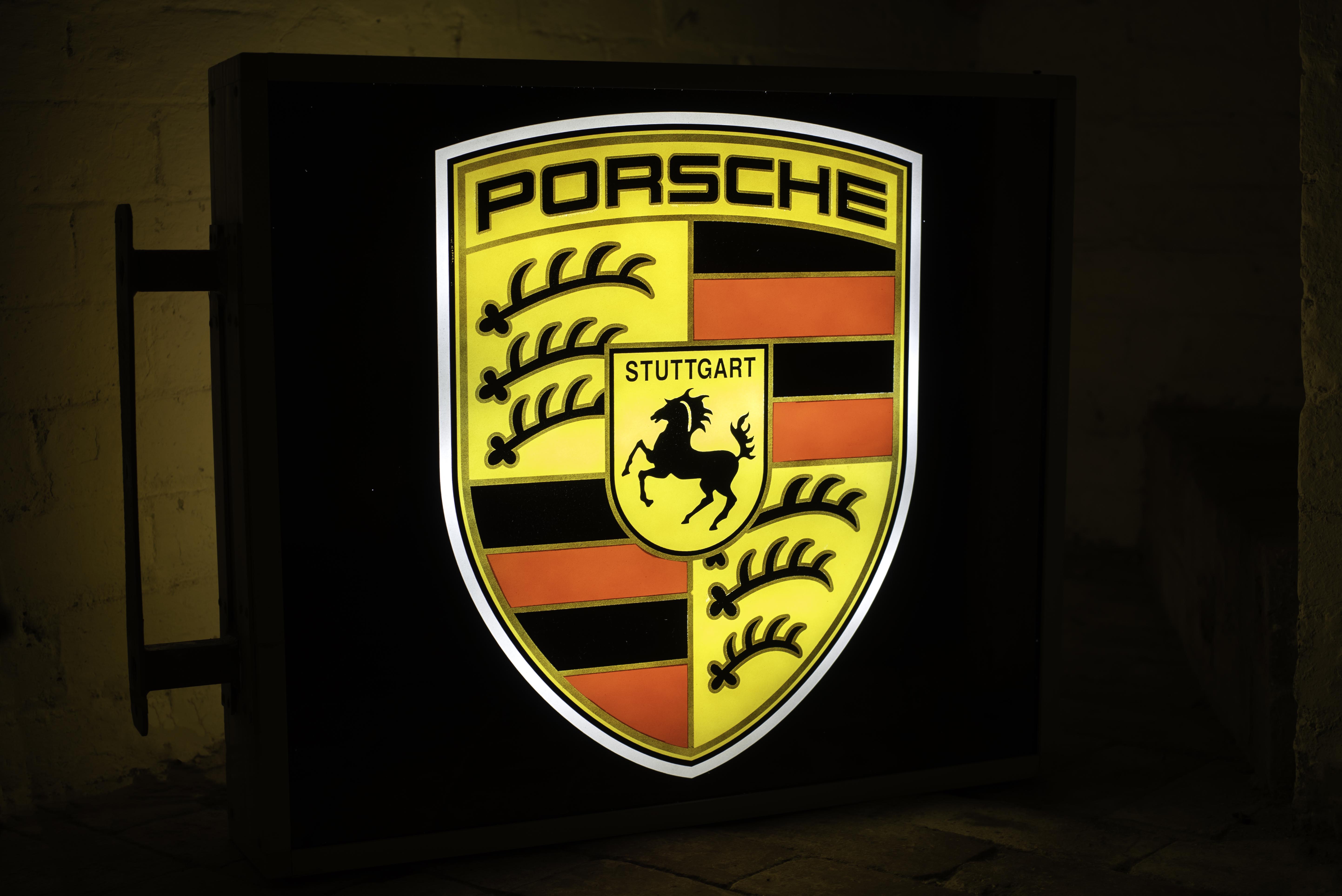 PORSCHE ILLUMINATED SIGN