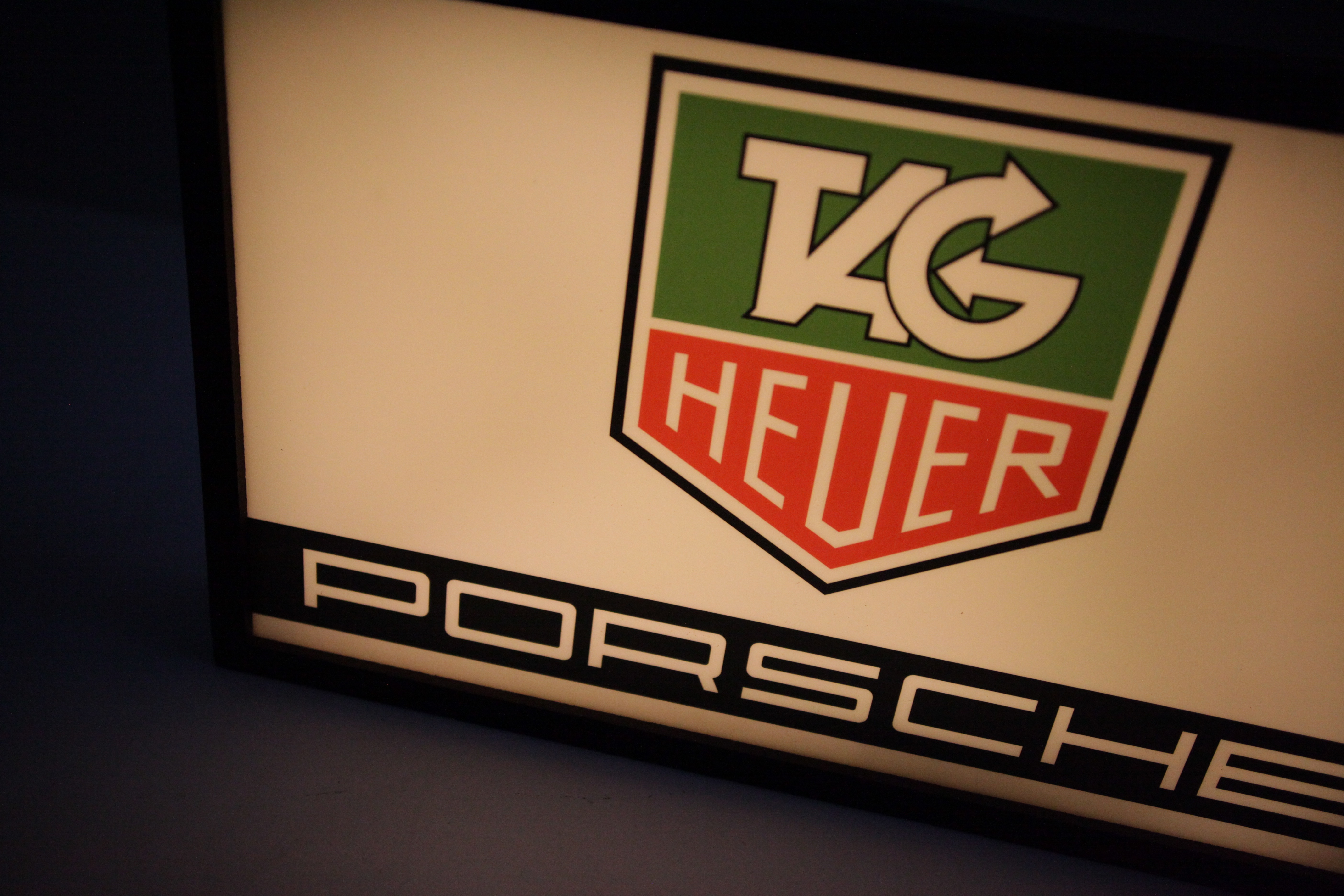 TAG HEUER PORSCHE ILLUMINATED SIGN