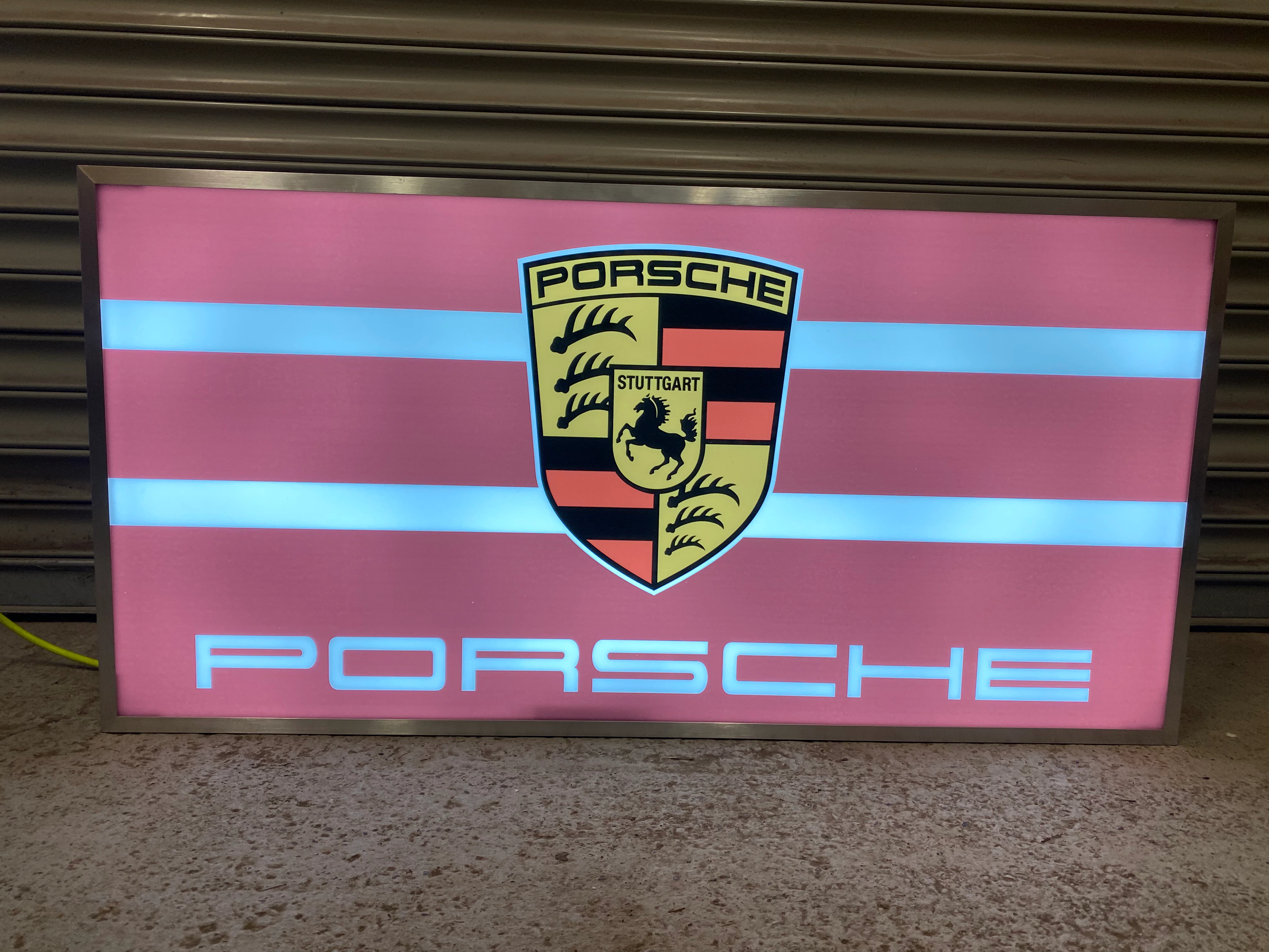 PORSCHE ILLUMINATED SIGN