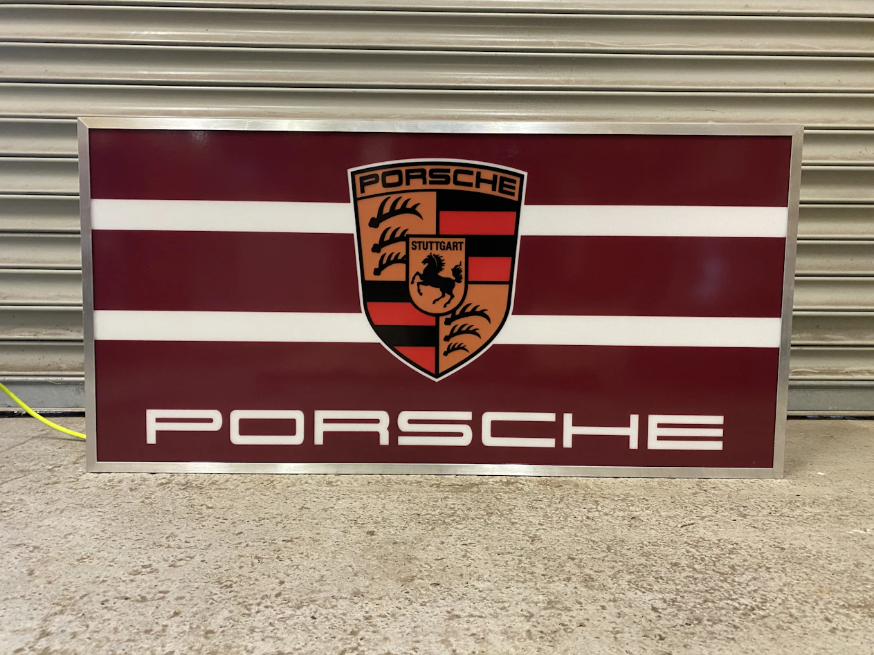 PORSCHE ILLUMINATED SIGN