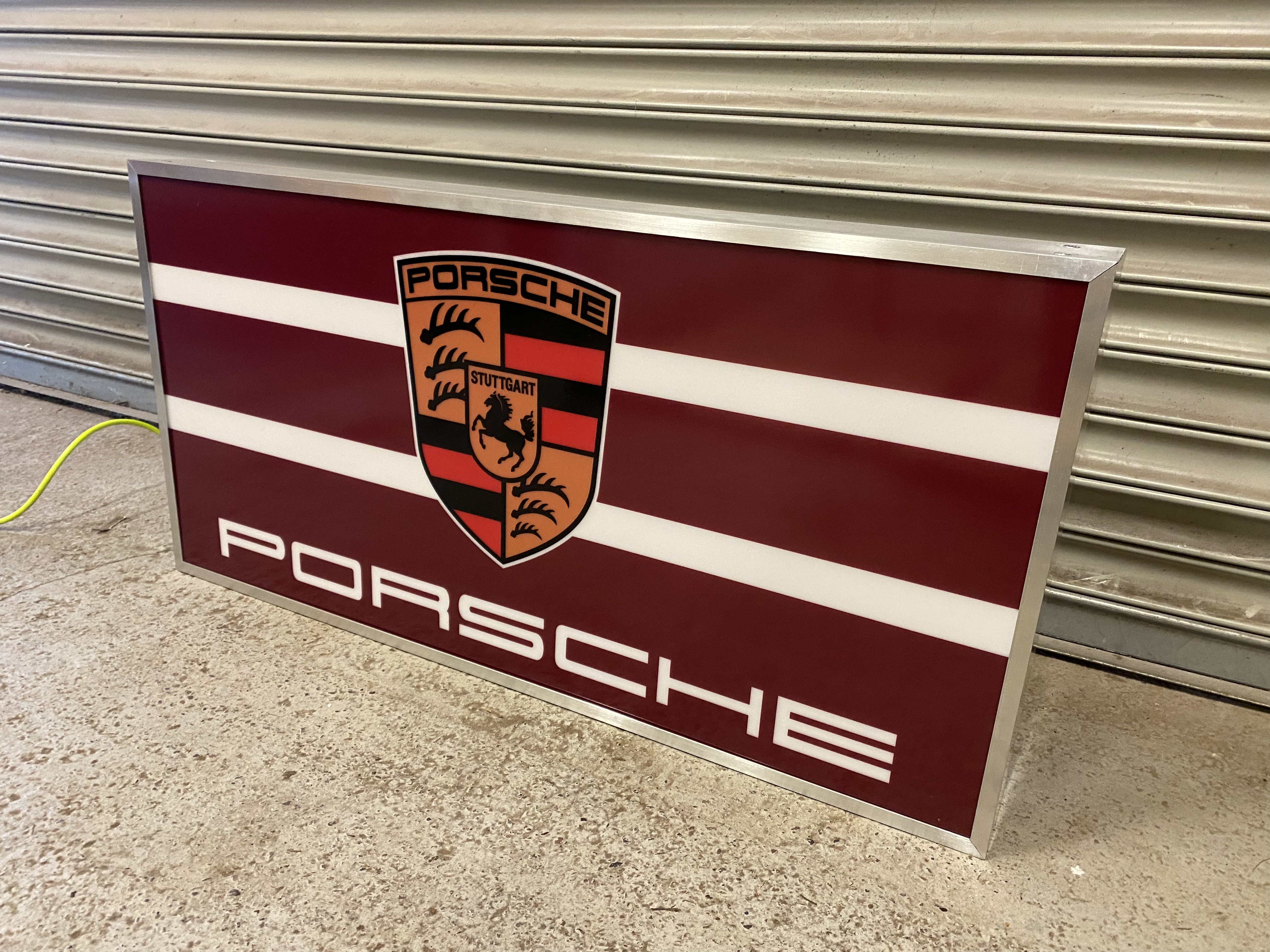 PORSCHE ILLUMINATED SIGN