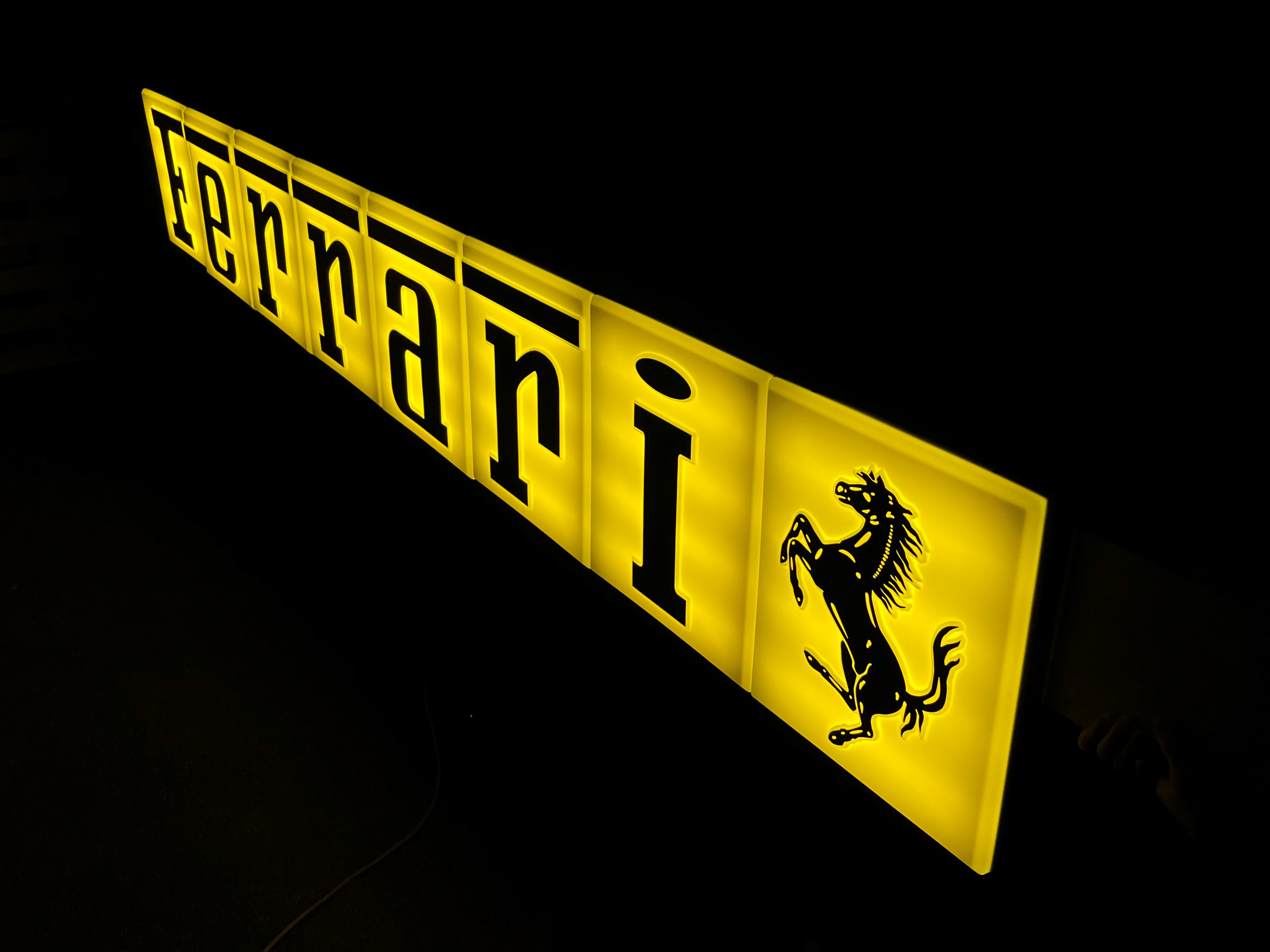 LARGE FERRARI ILLUMINATED SIGN