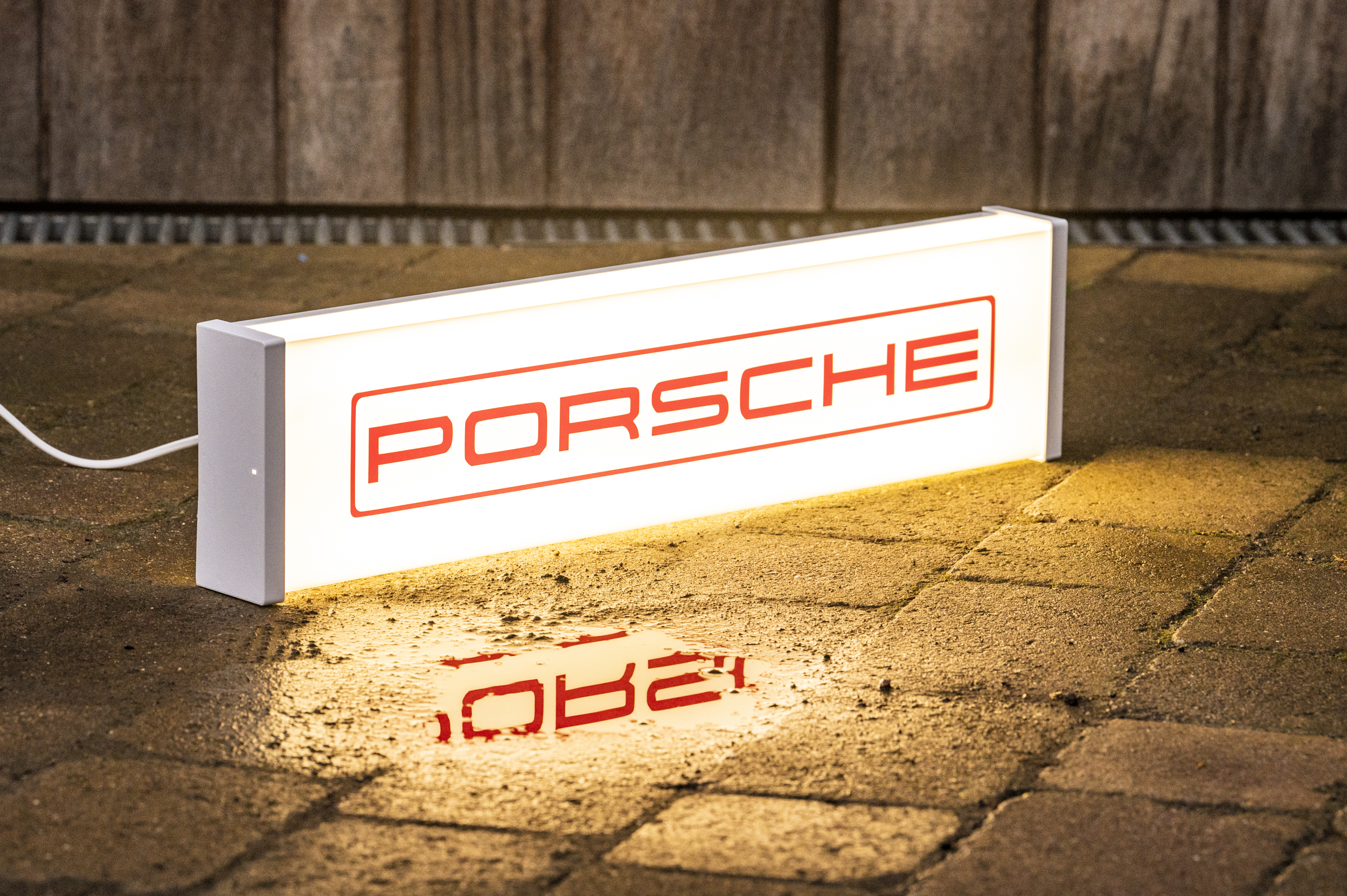 PORSCHE ILLUMINATED SIGN