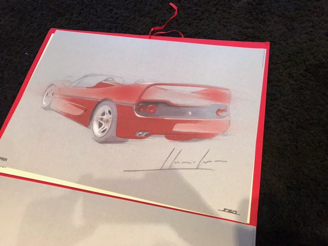 FERRARI F50 BLUEPRINT AND ARTWORK