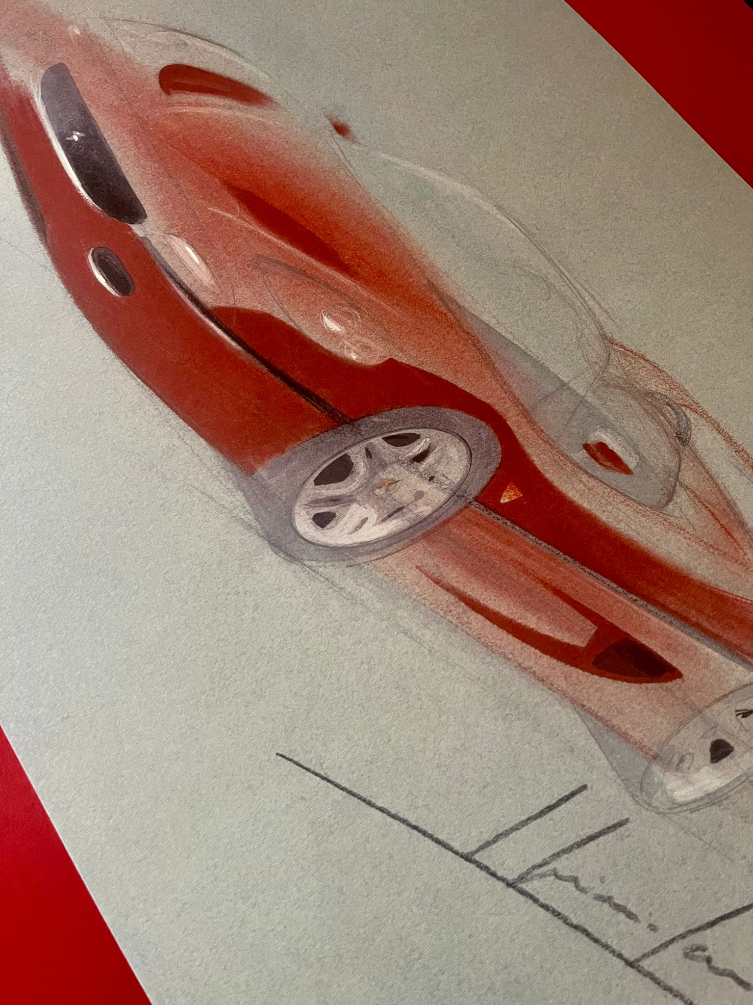 FERRARI F50 BLUEPRINT AND ARTWORK