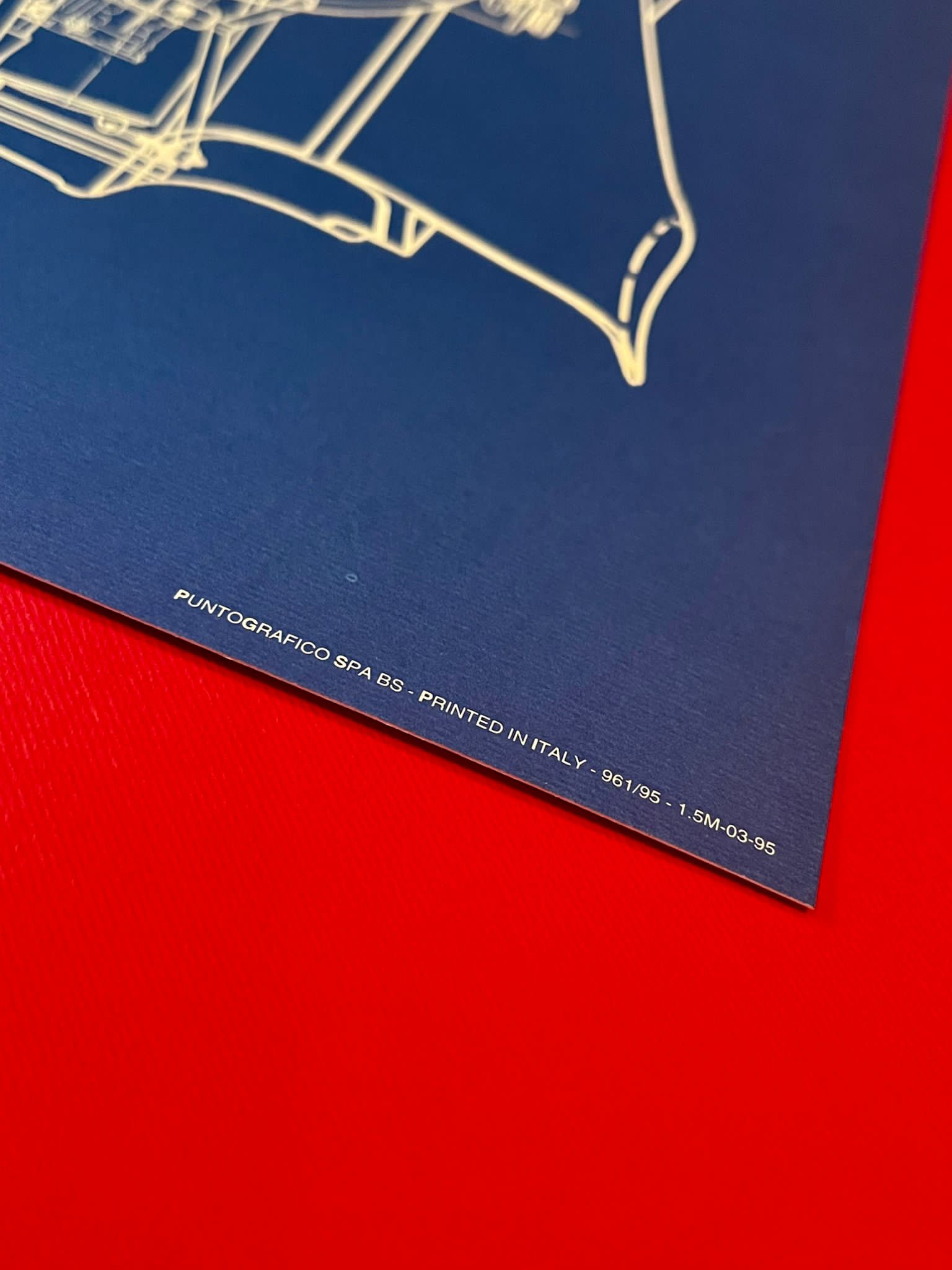 FERRARI F50 BLUEPRINT AND ARTWORK