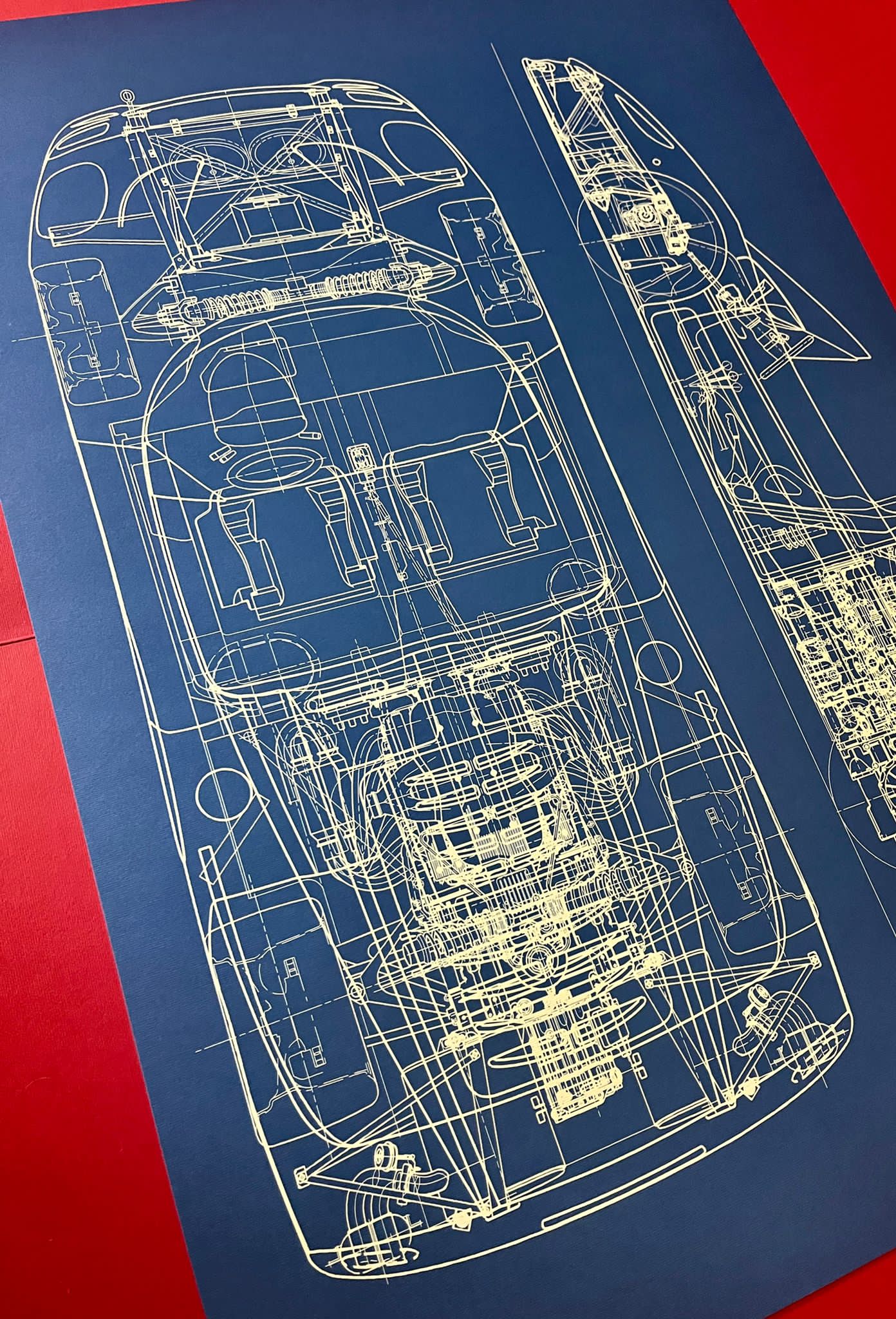 FERRARI F50 BLUEPRINT AND ARTWORK