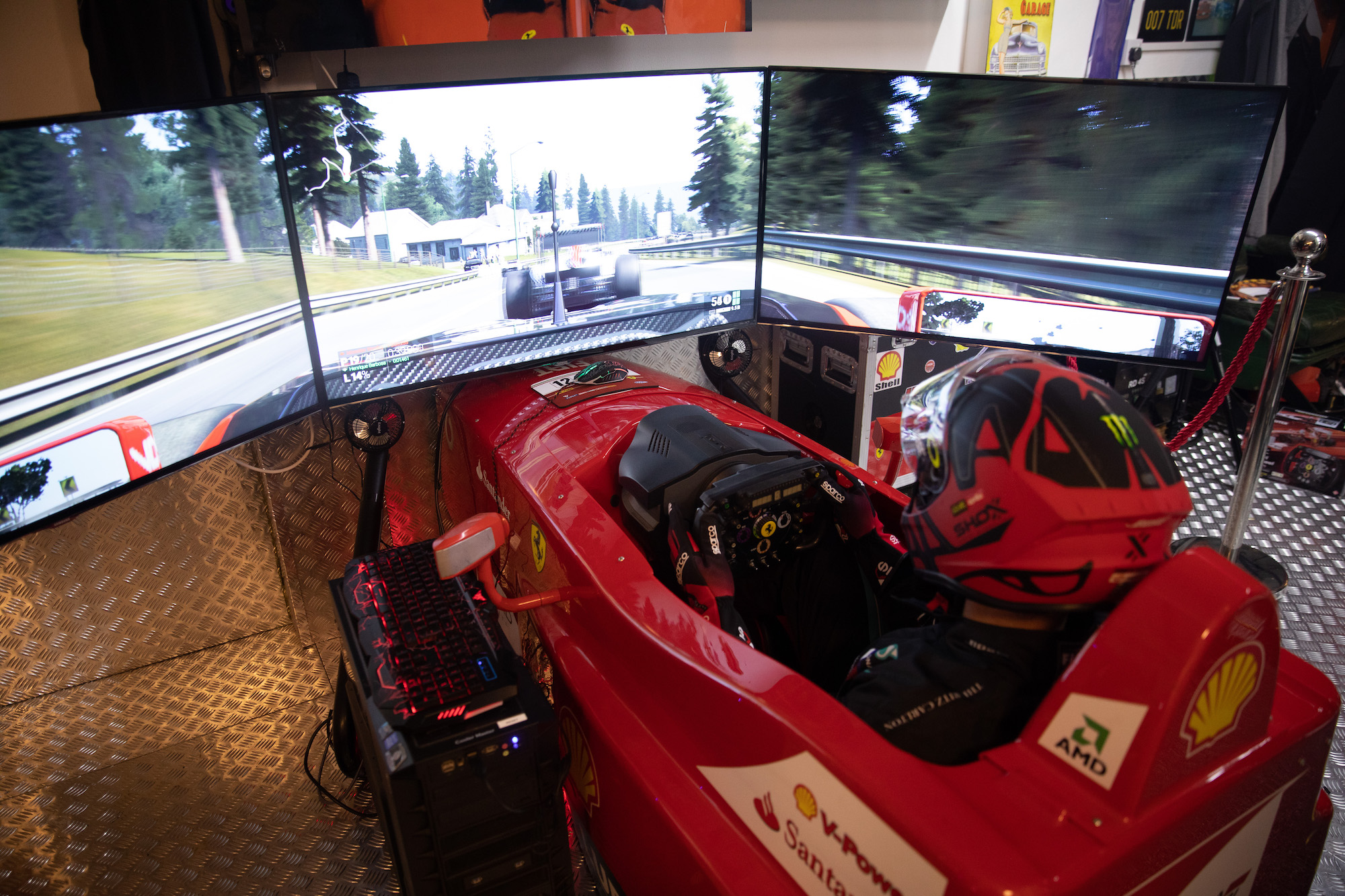 F1 STATIC RACING SIMULATOR - FERRARI LIVERY